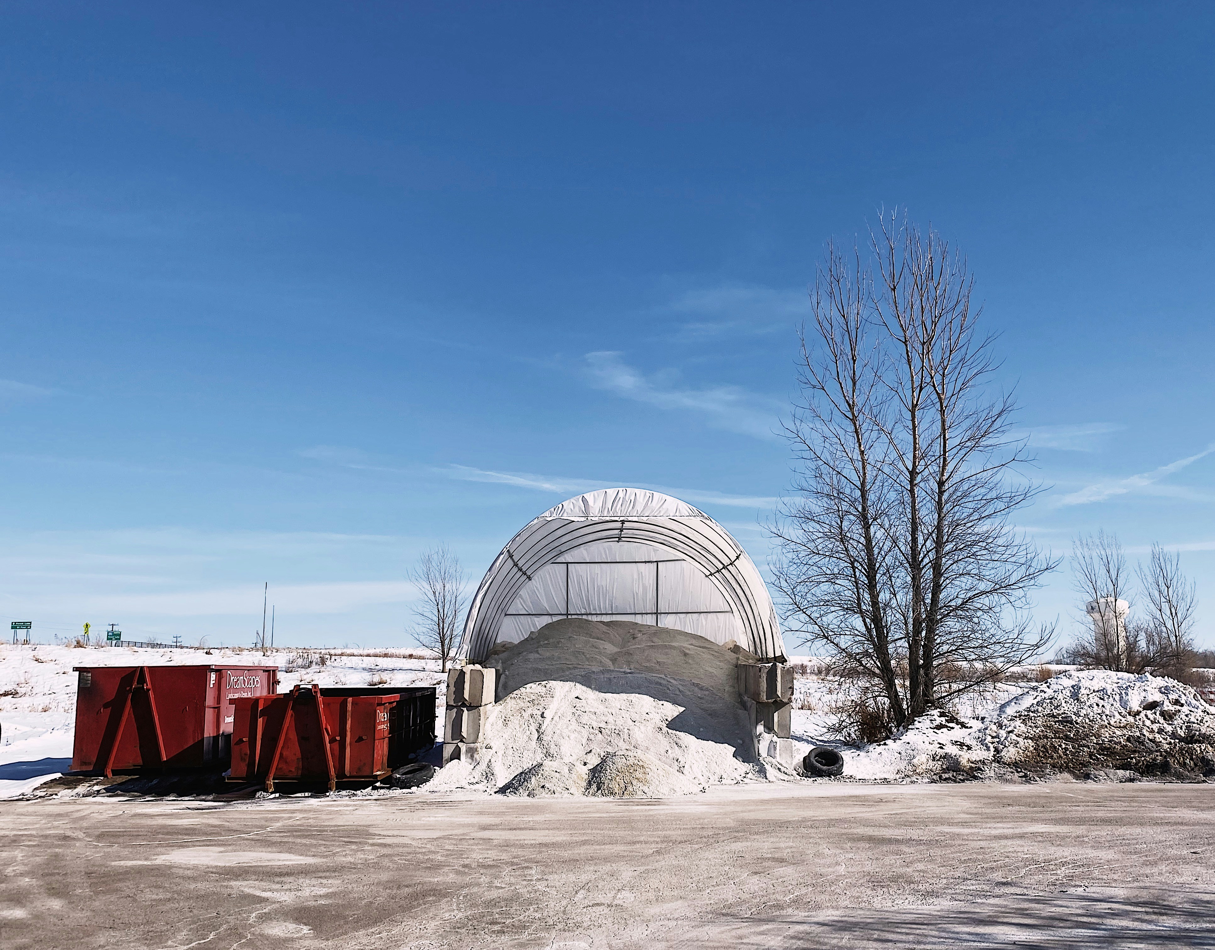 A large dome structure in a snowy area photo – Free Portrait Image on ...
