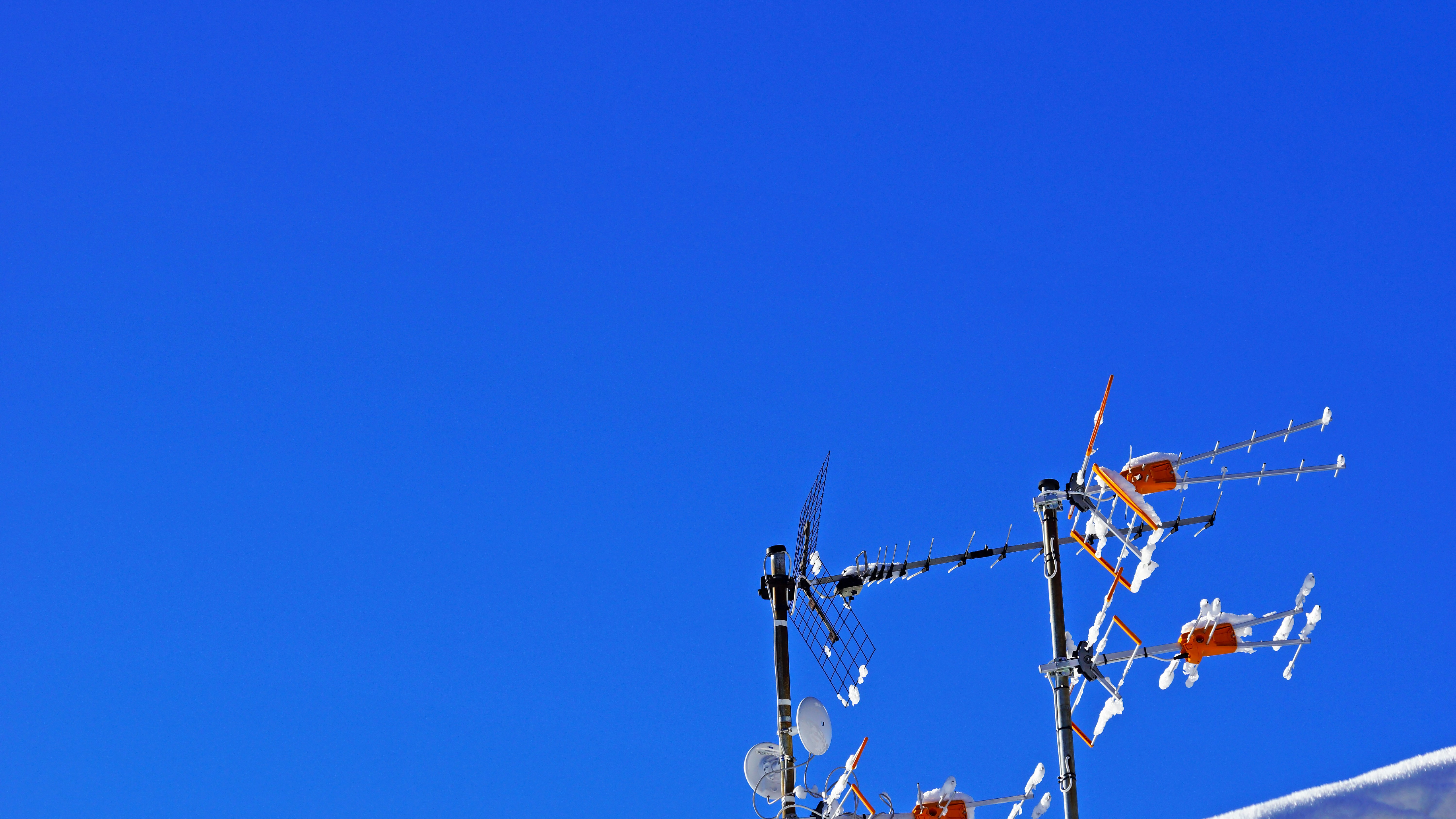 Blue Sky and Antenna Constellation