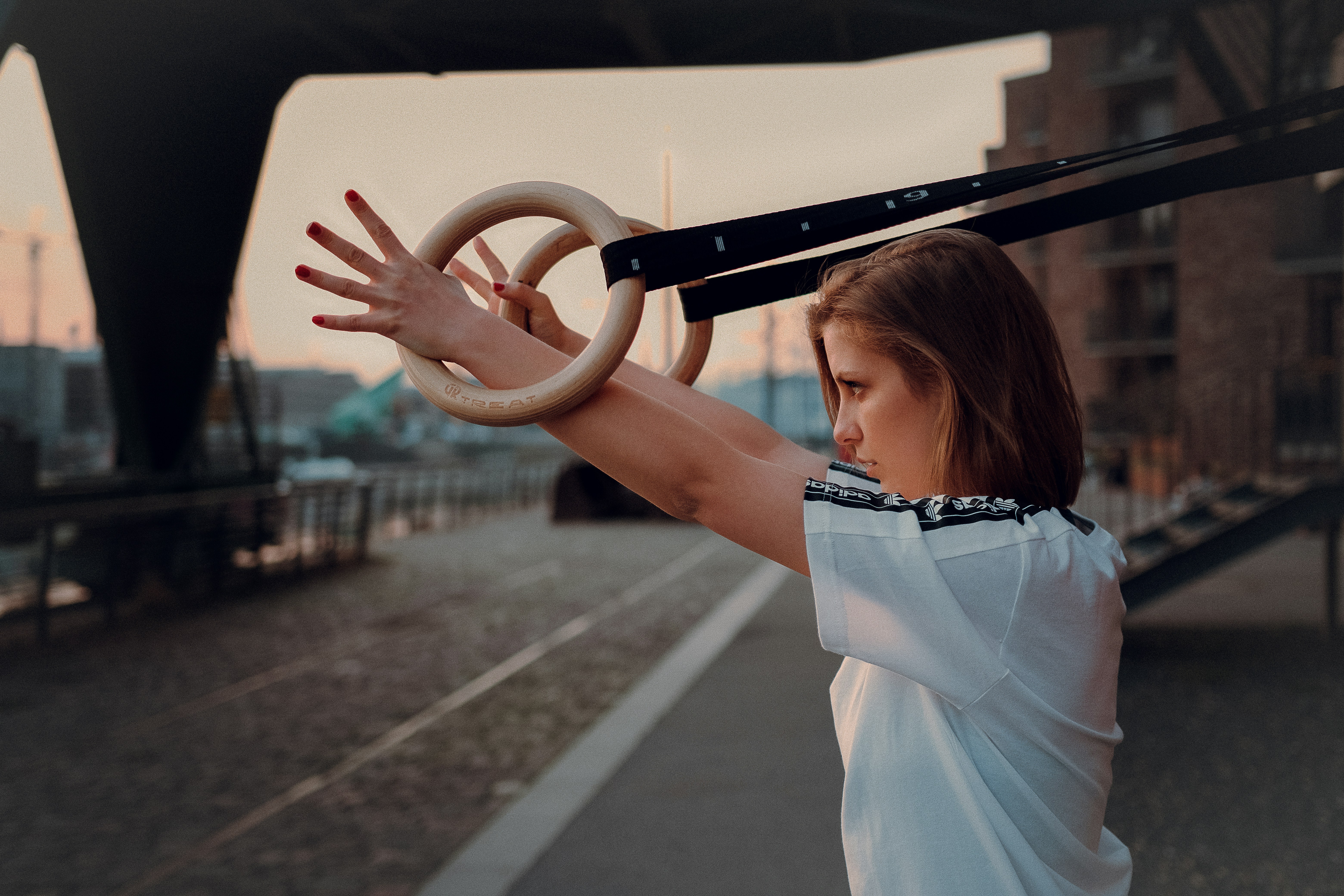 Circles of Focus: Training Under Urban Rails at Dusk