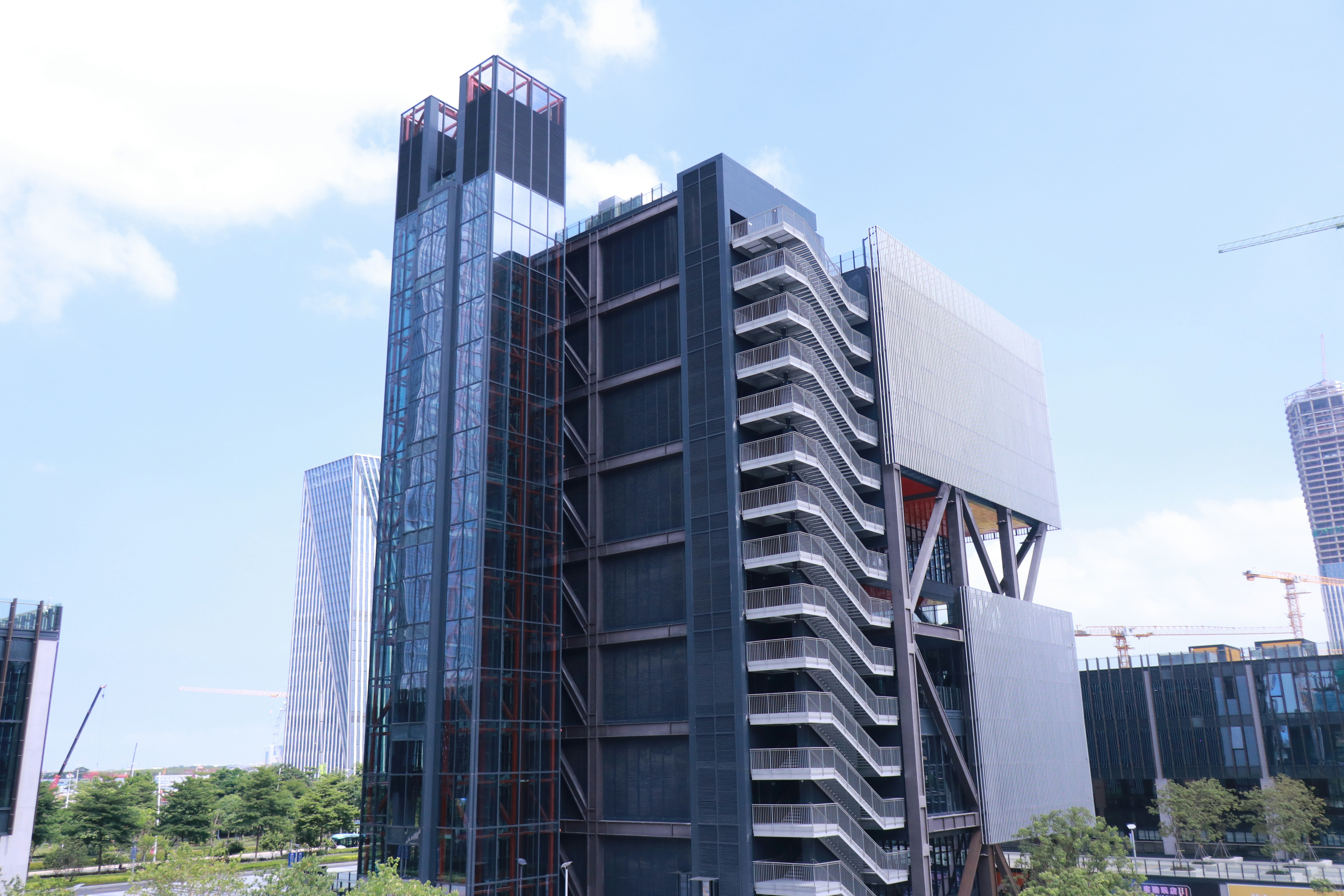 A tall building with a lot of windows photo – Free Shenzhen Image on ...