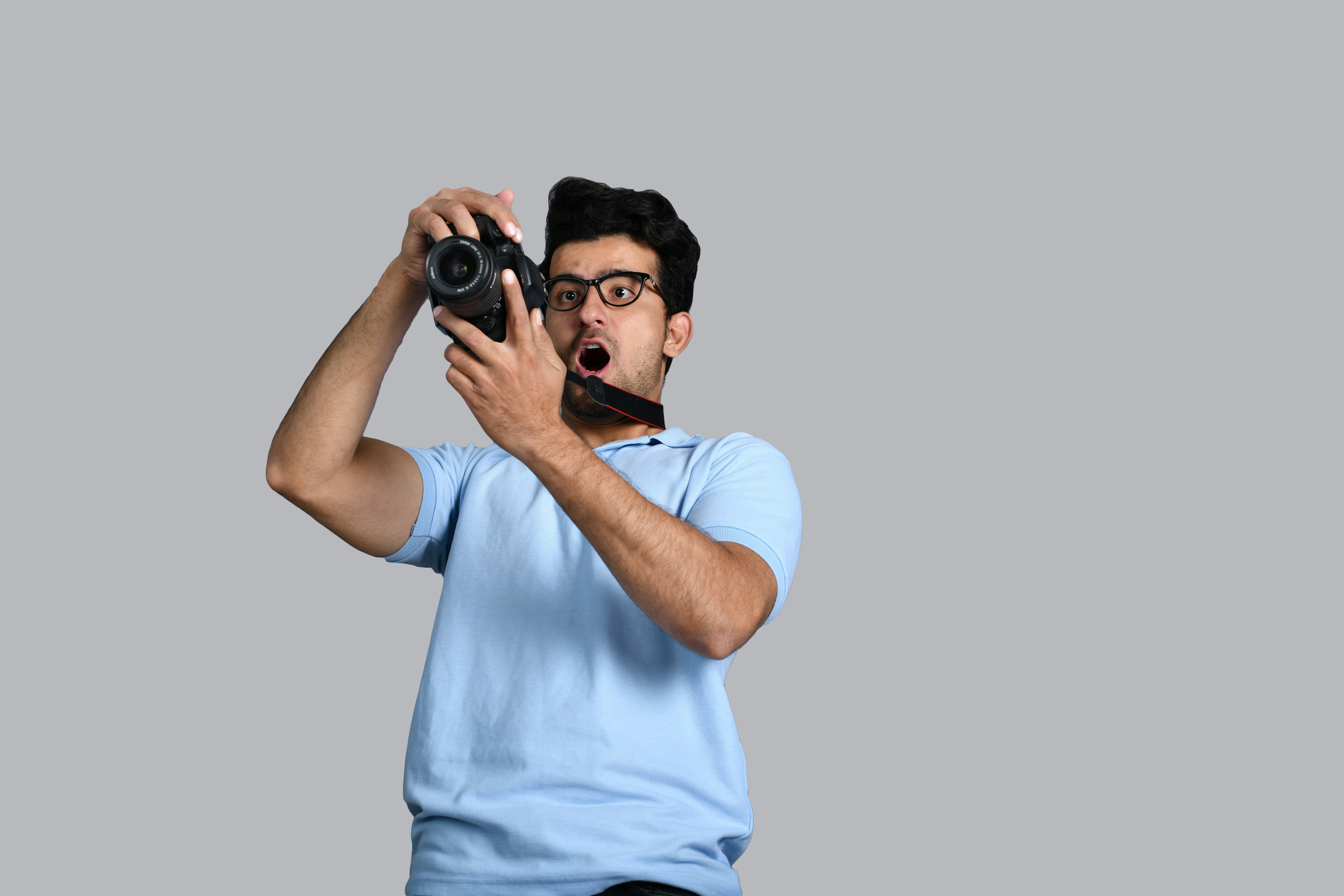Caught in the Moment: A Enthusiastic Photographer in Action