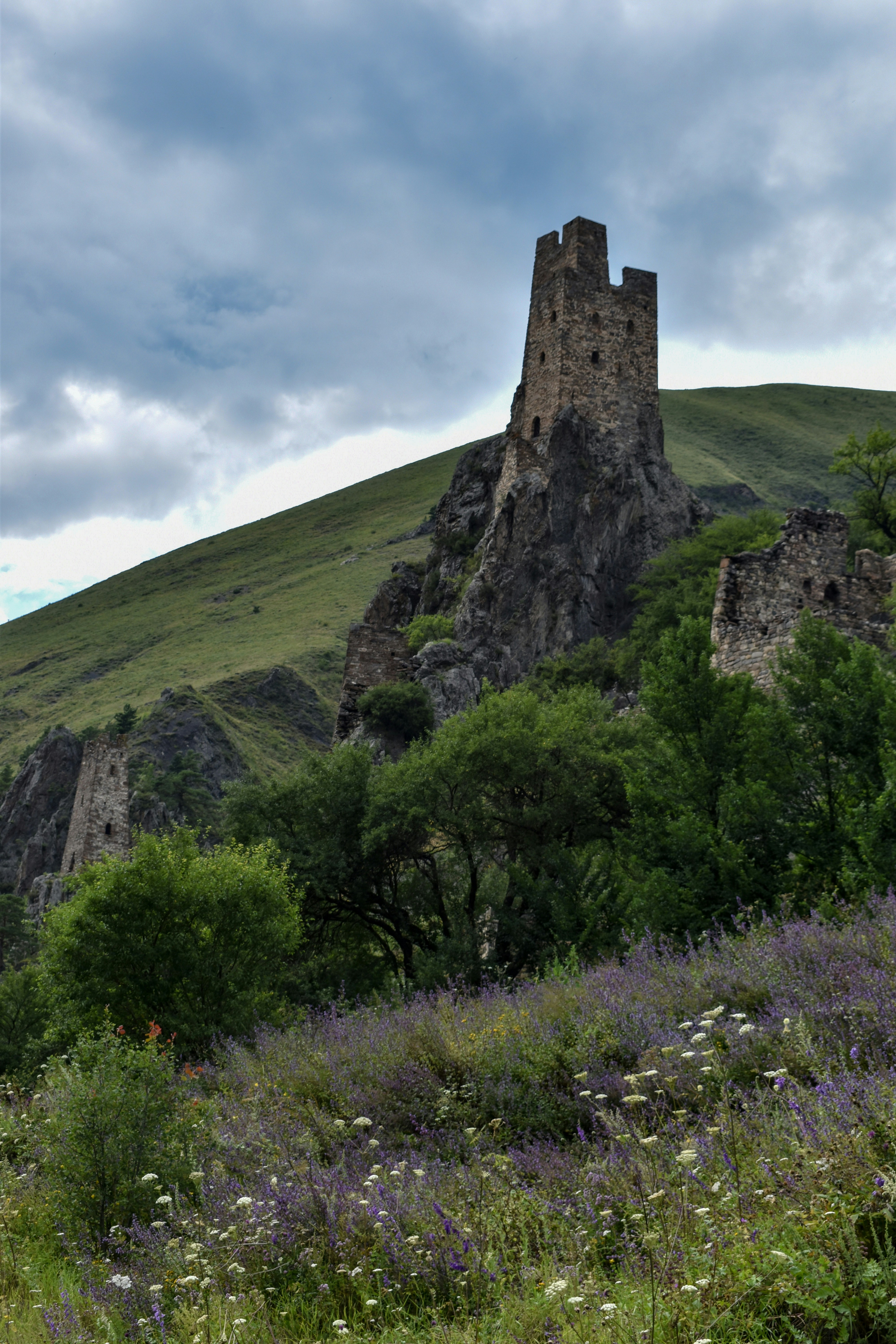 Ancient Keep Crowned by a Green Ridge