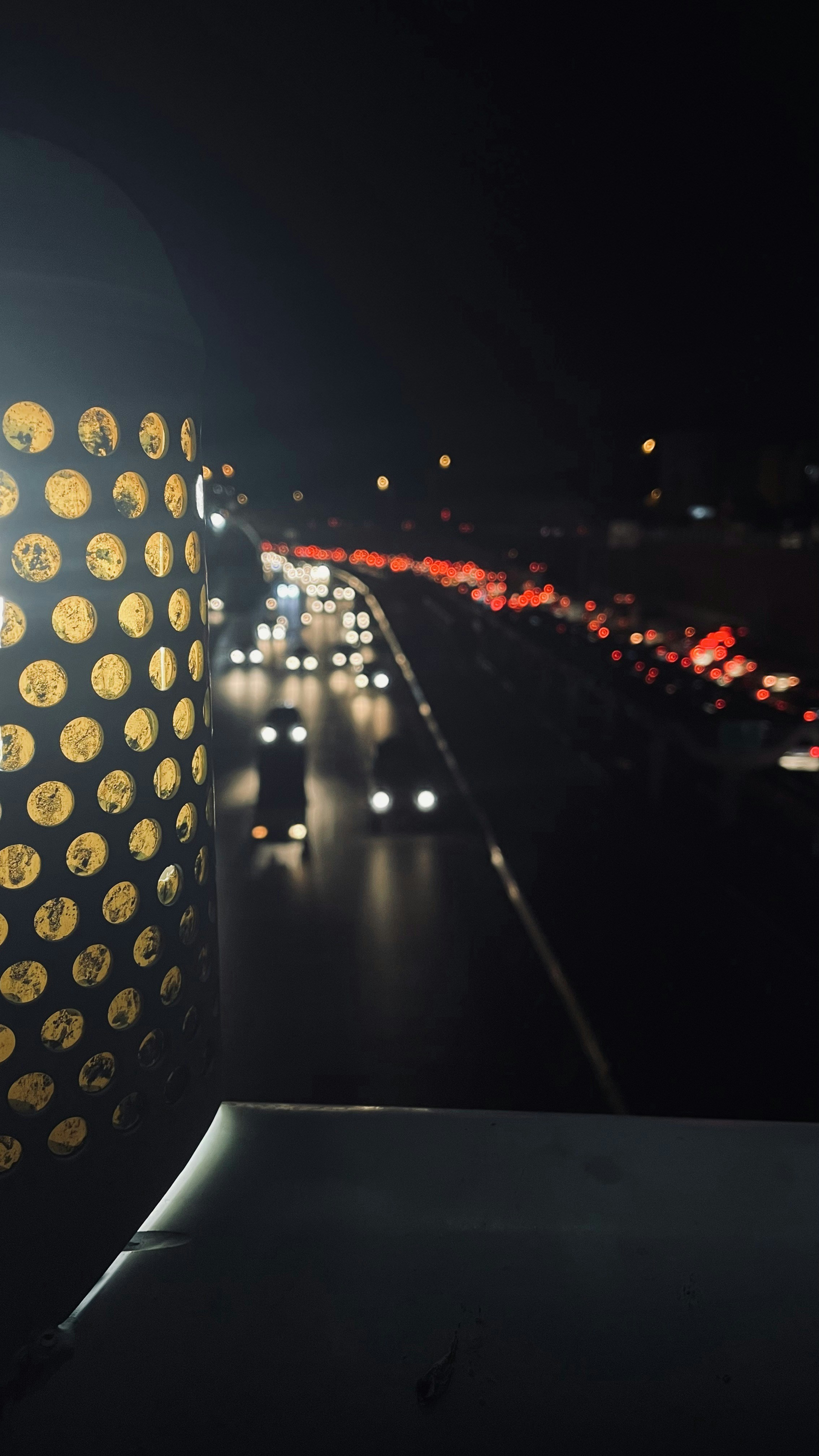 a view of a city at night