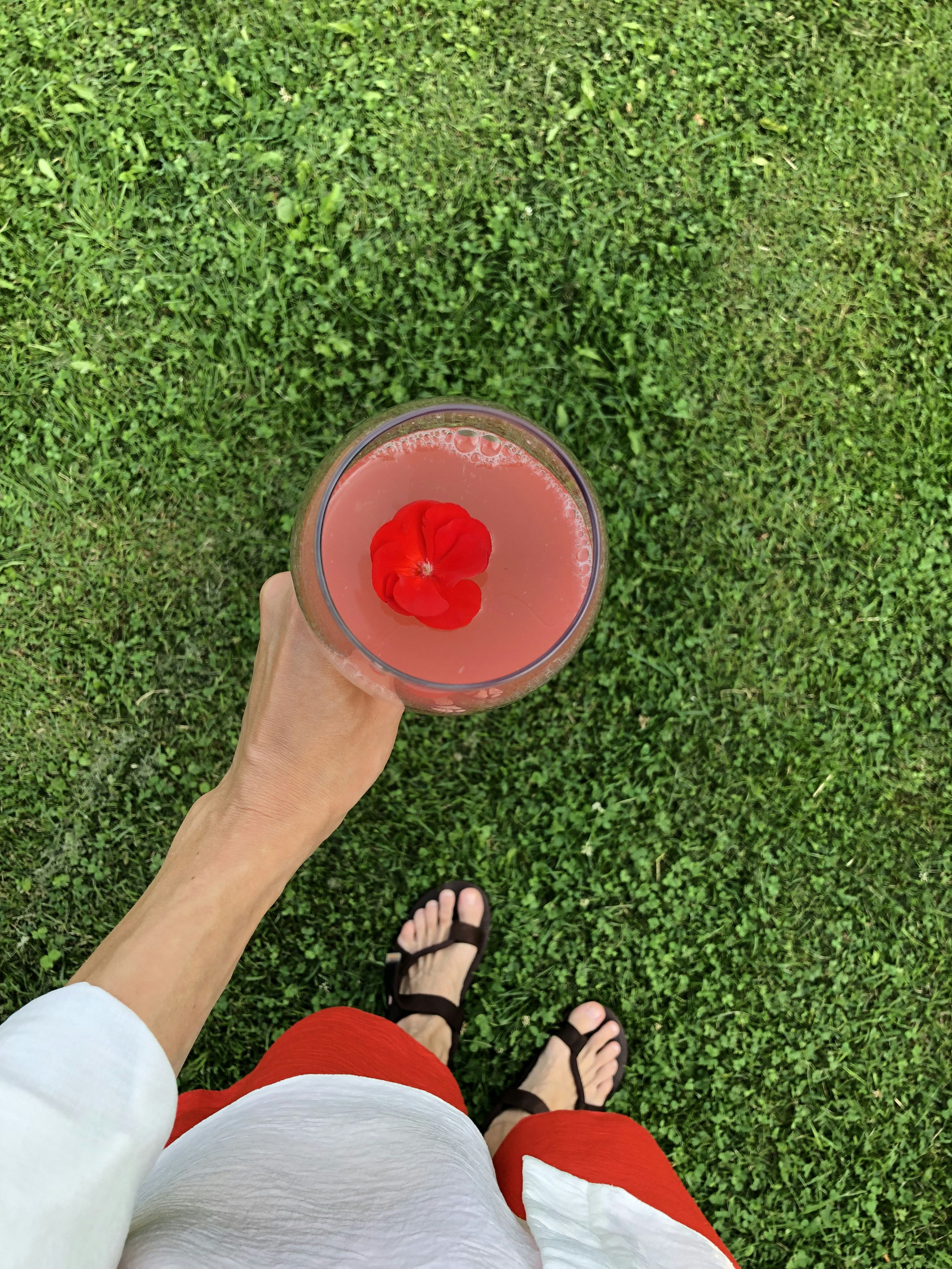 a person holding a frisbee
