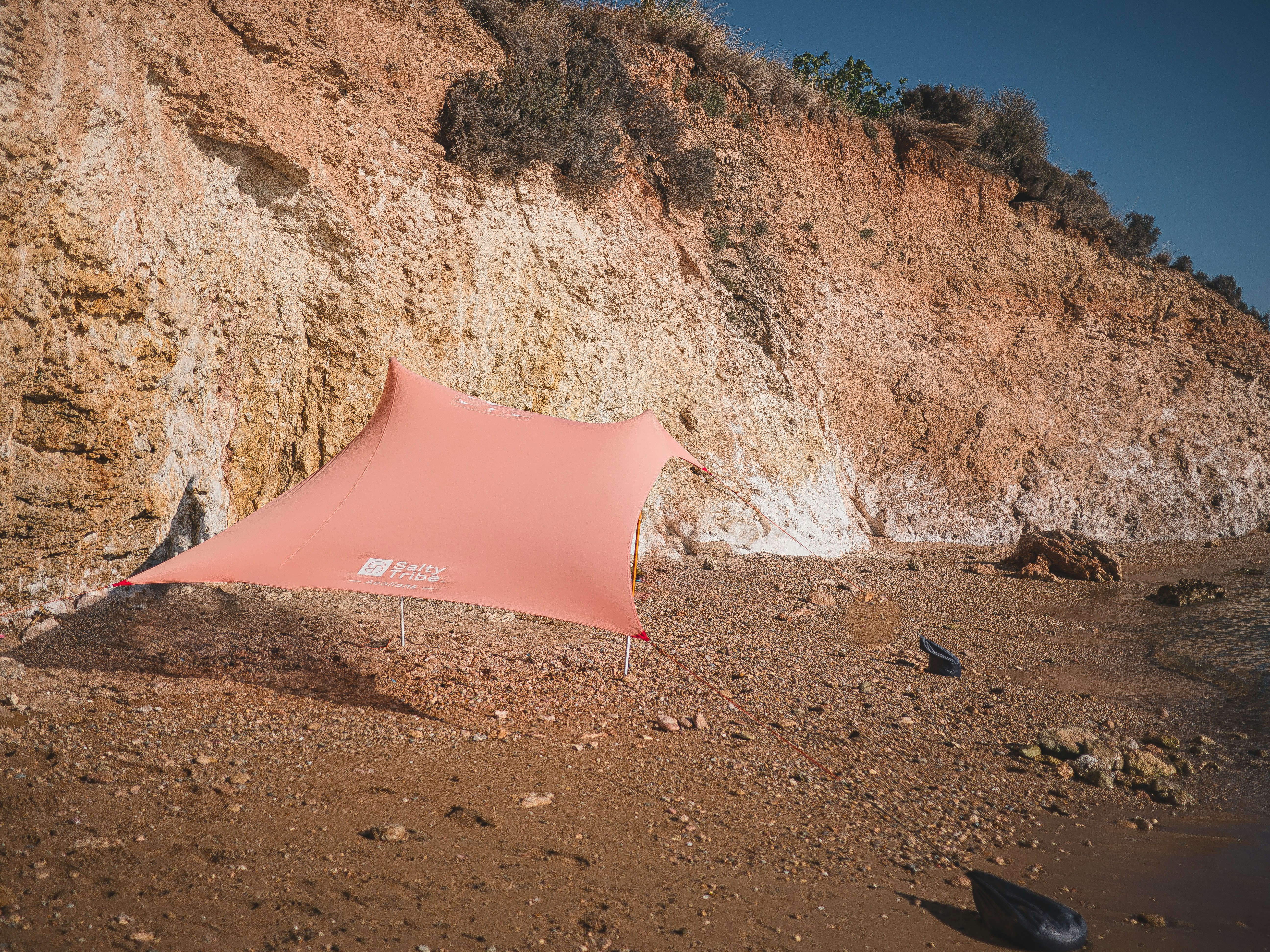 a tent on a beach