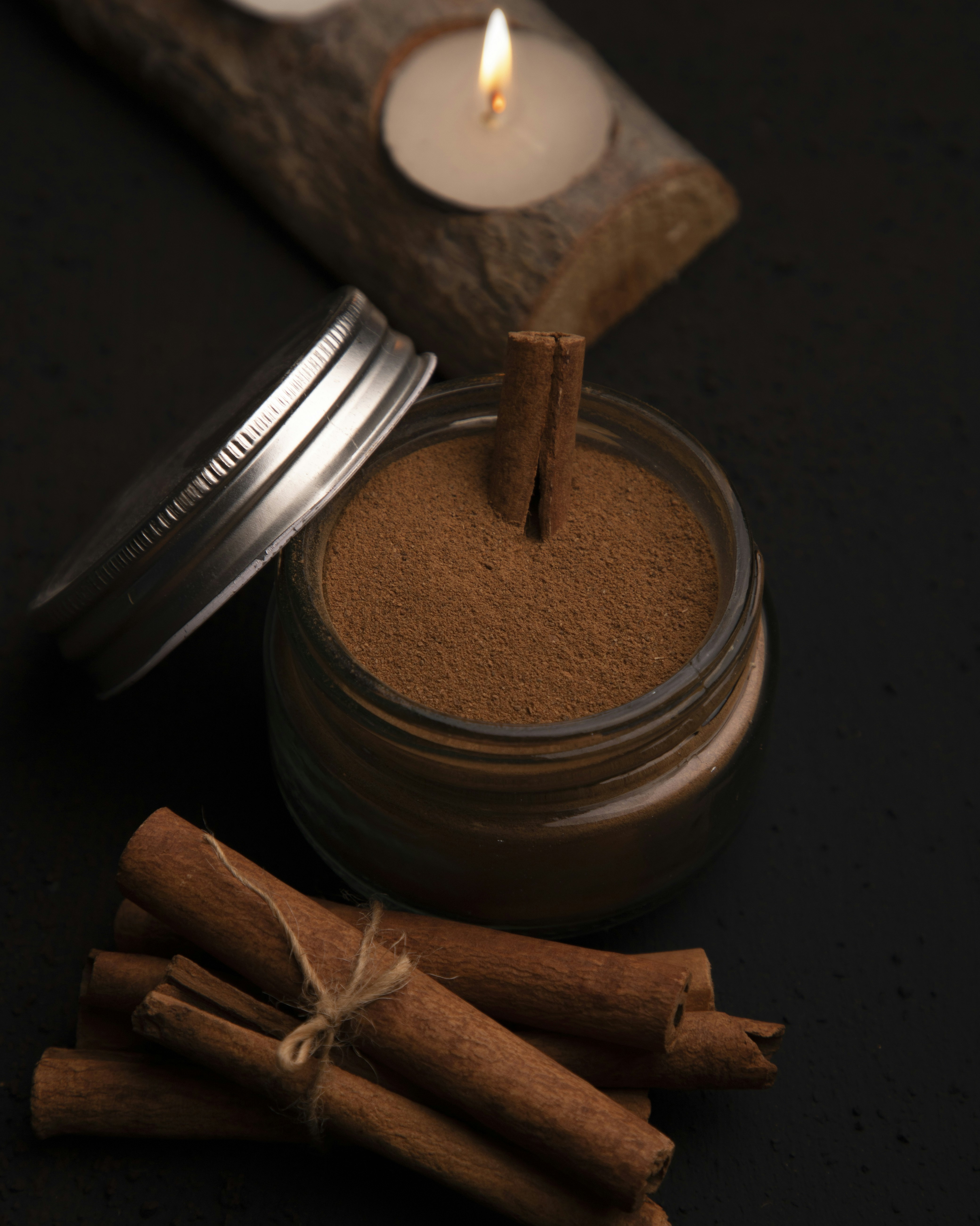Cinnamon Glow: A Still Life of Spice in Candlelight