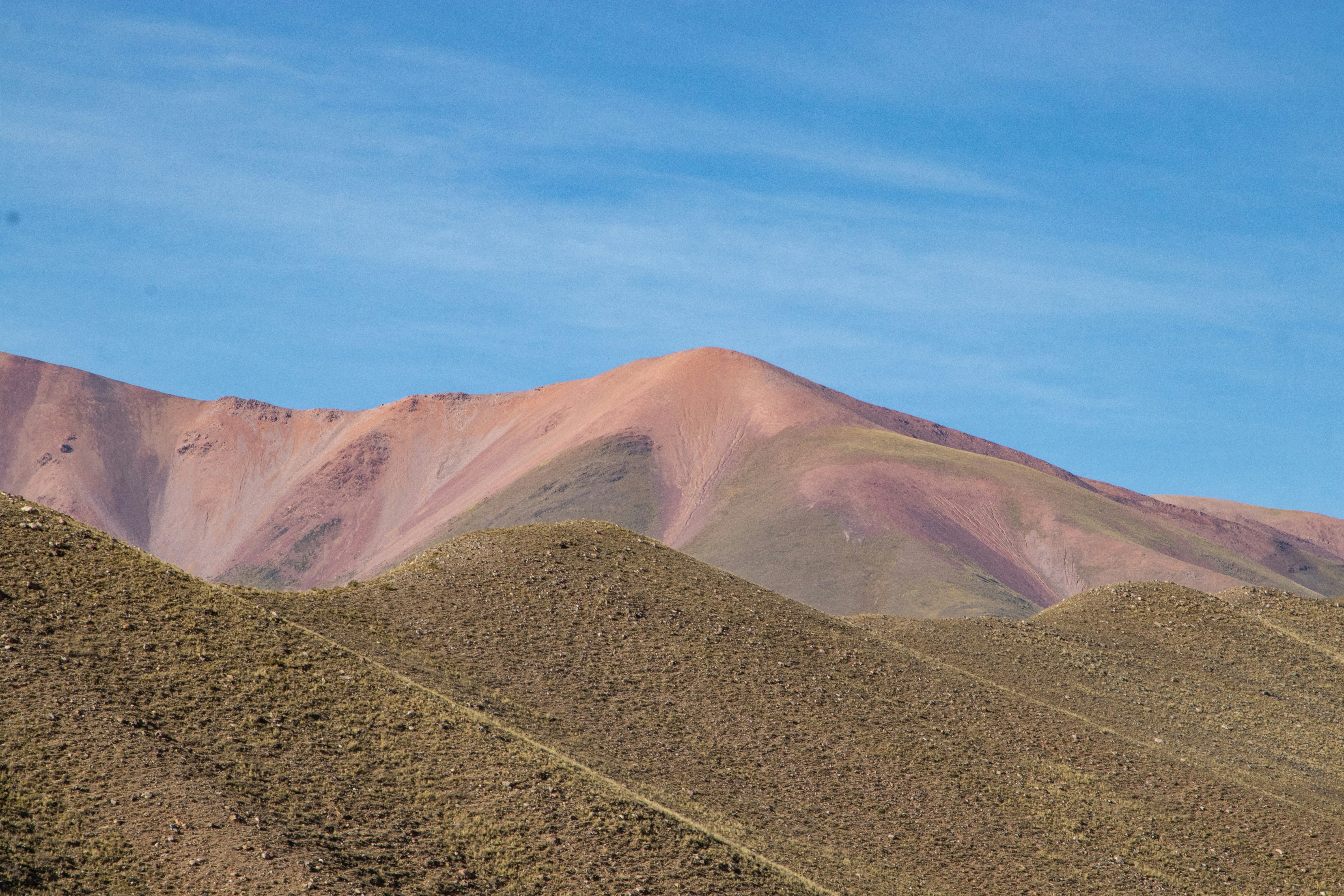Desert Ridge Under a Cerulean Sky