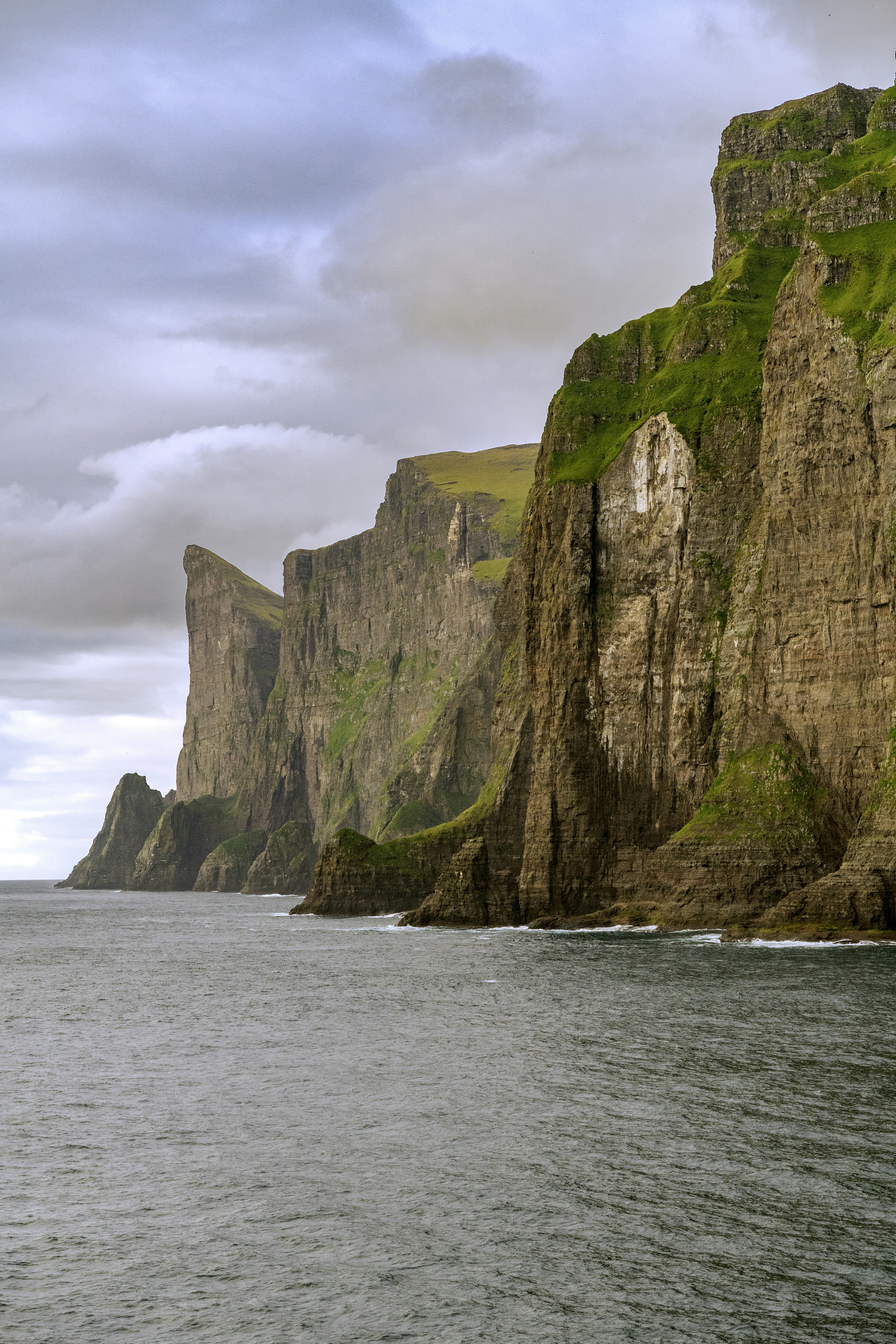 Some of the dramatic cliffs on the Faroe Islands.