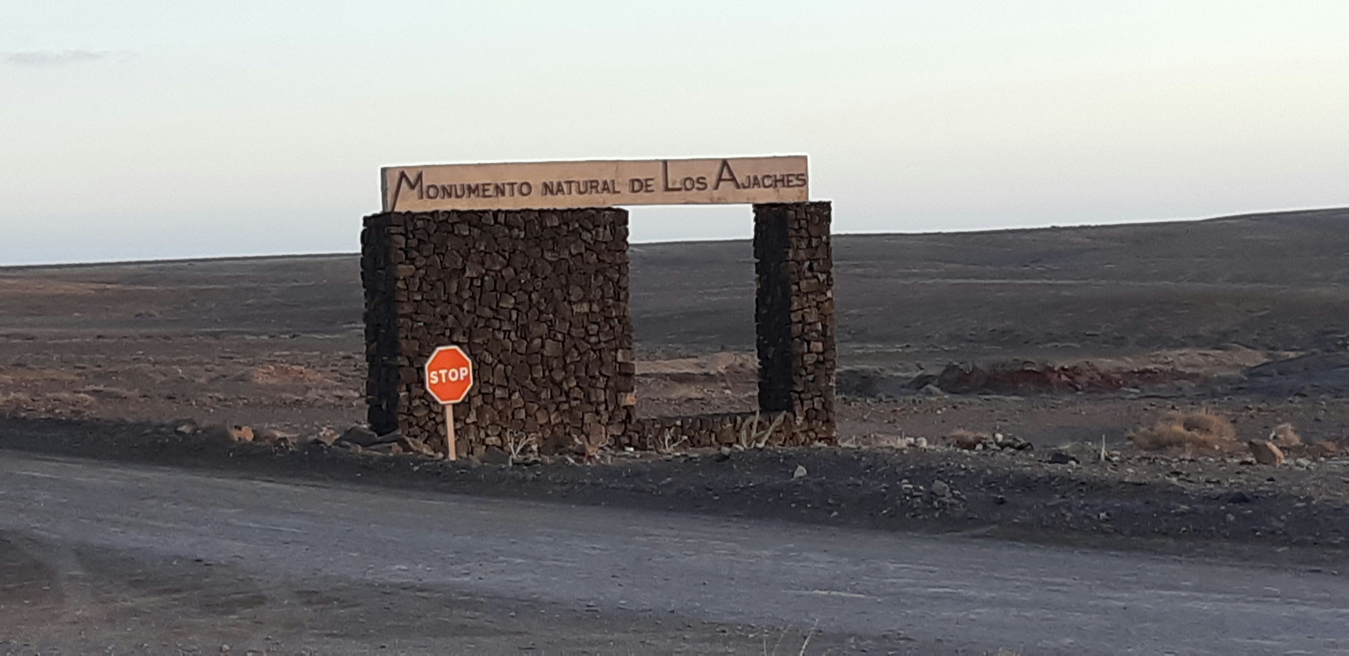 Stone Archway at Los Ajaches: Sentinel of a Desert Dawn