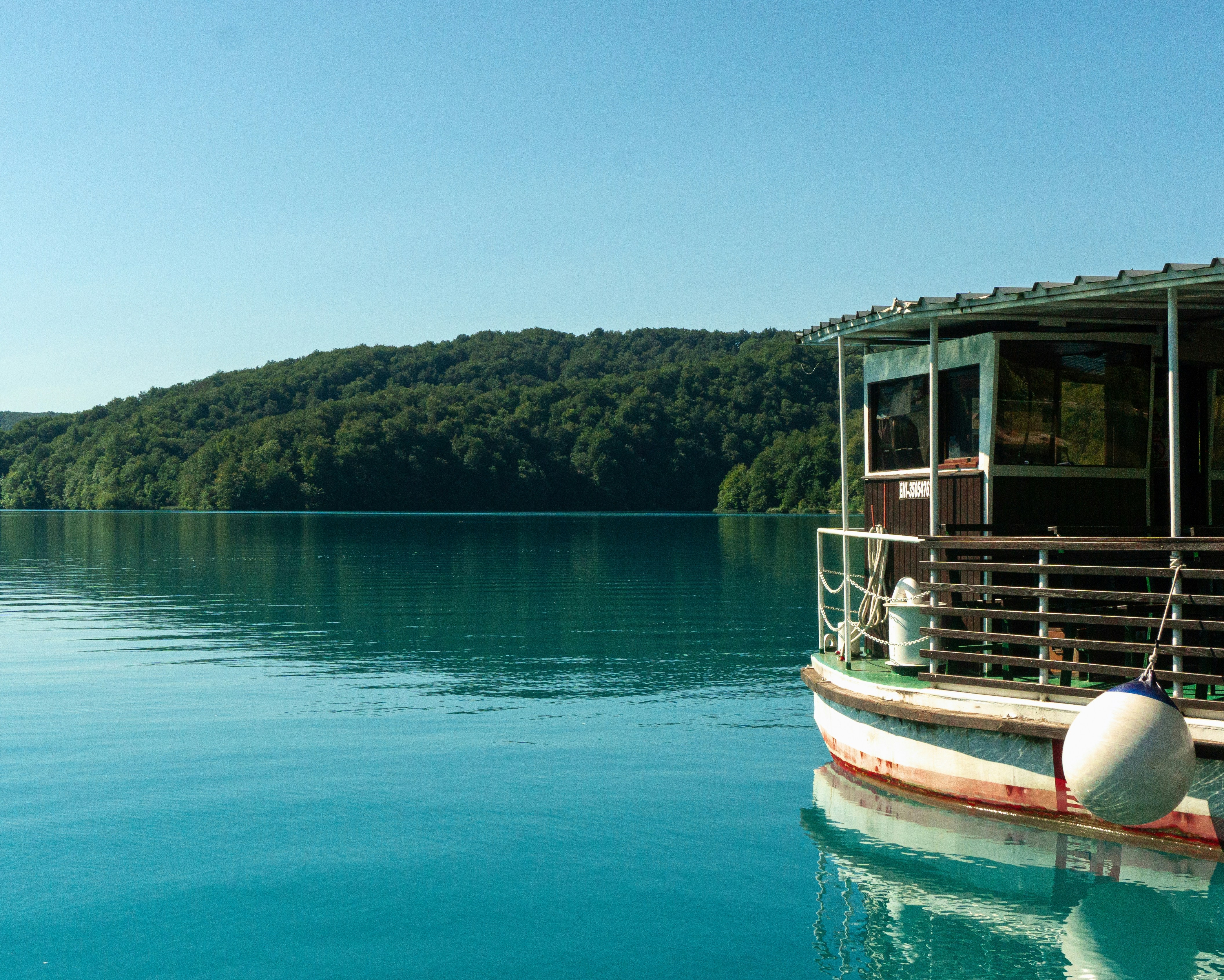 A boat on the water photo – Free Plitvice lakes national park Image on ...
