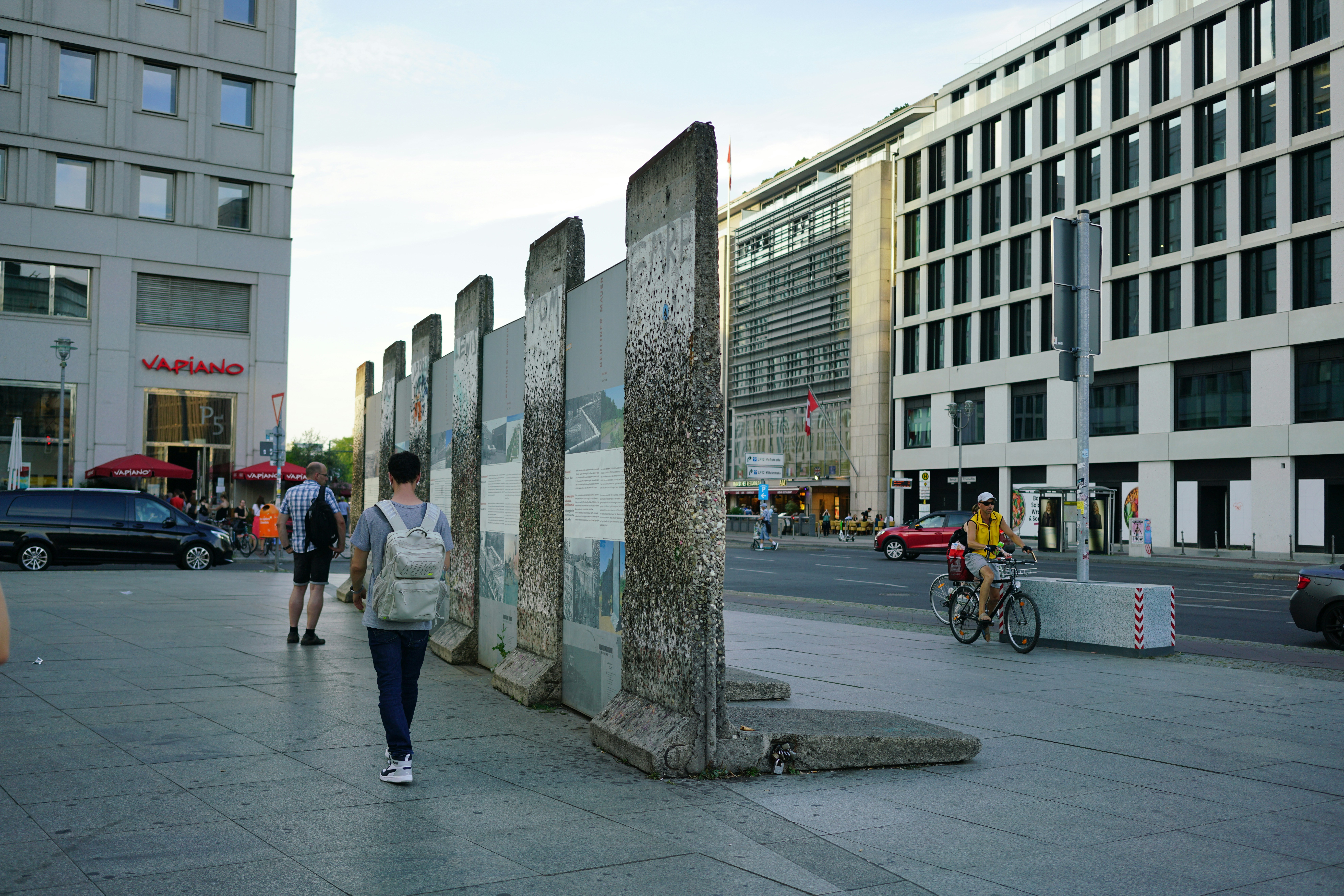part of the berlin wall in the center of berlin