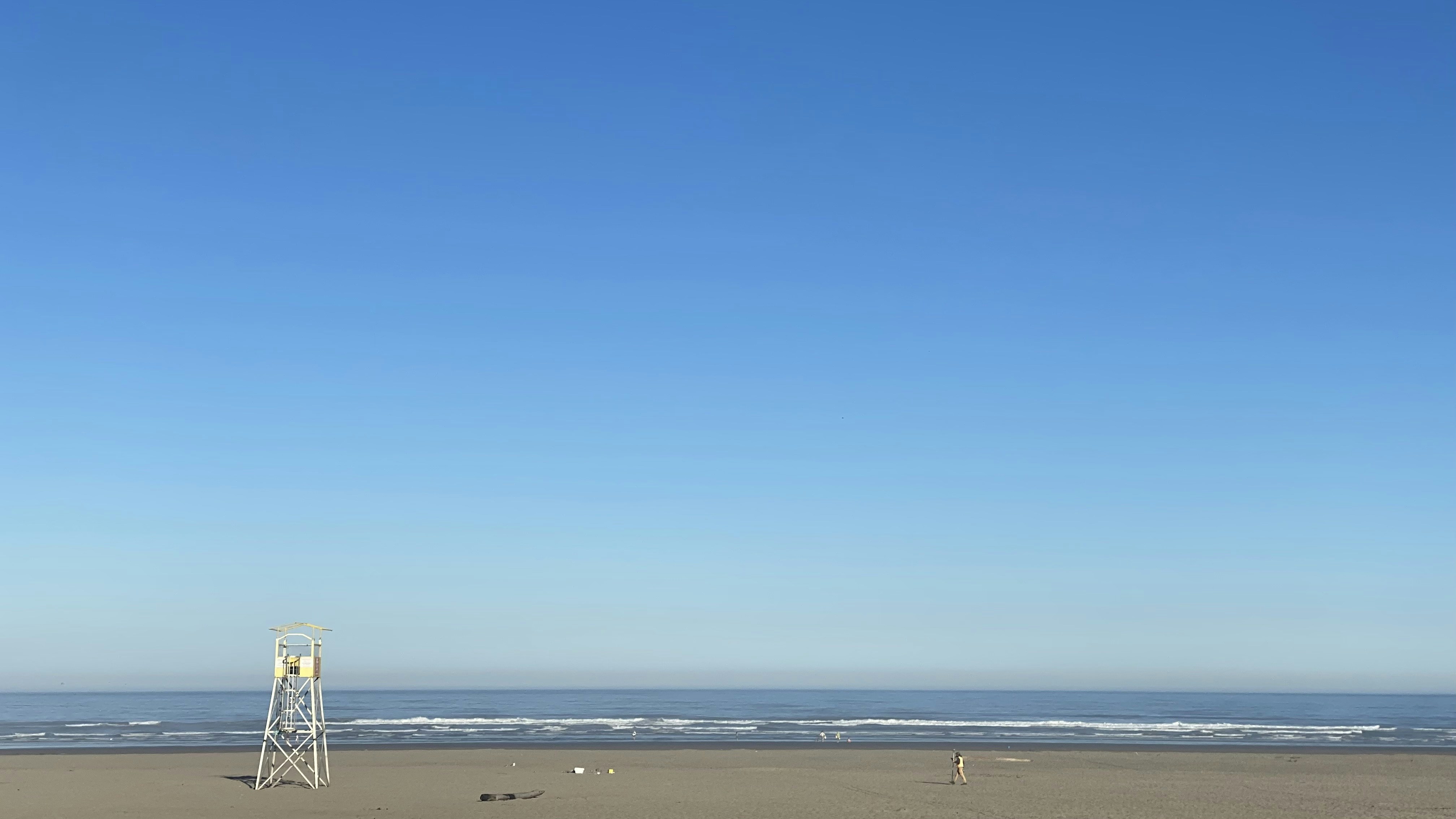 Lifeguard Tower Framing the Quiet Atlantic