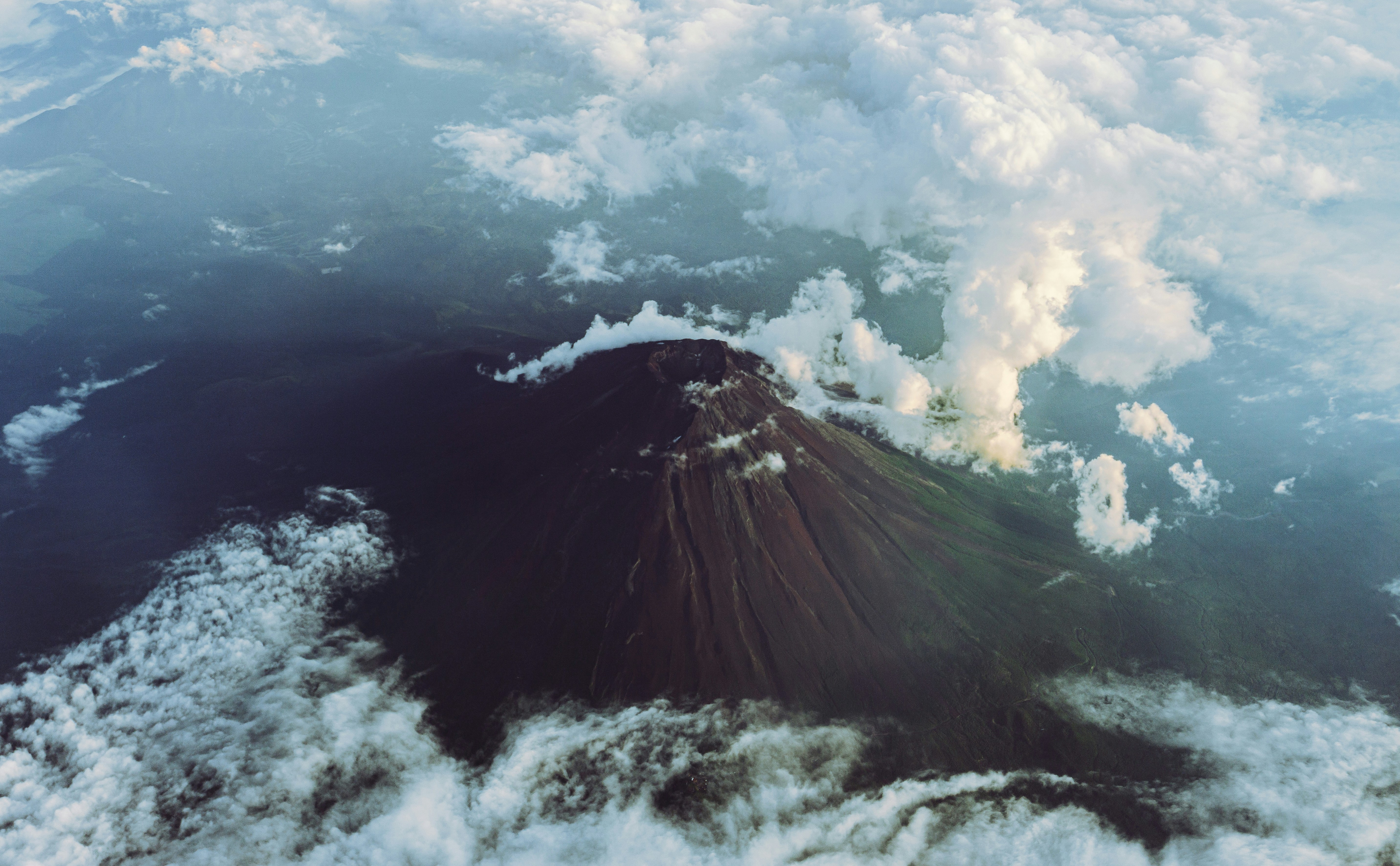 Volcanic Majesty: Aerial Serenity