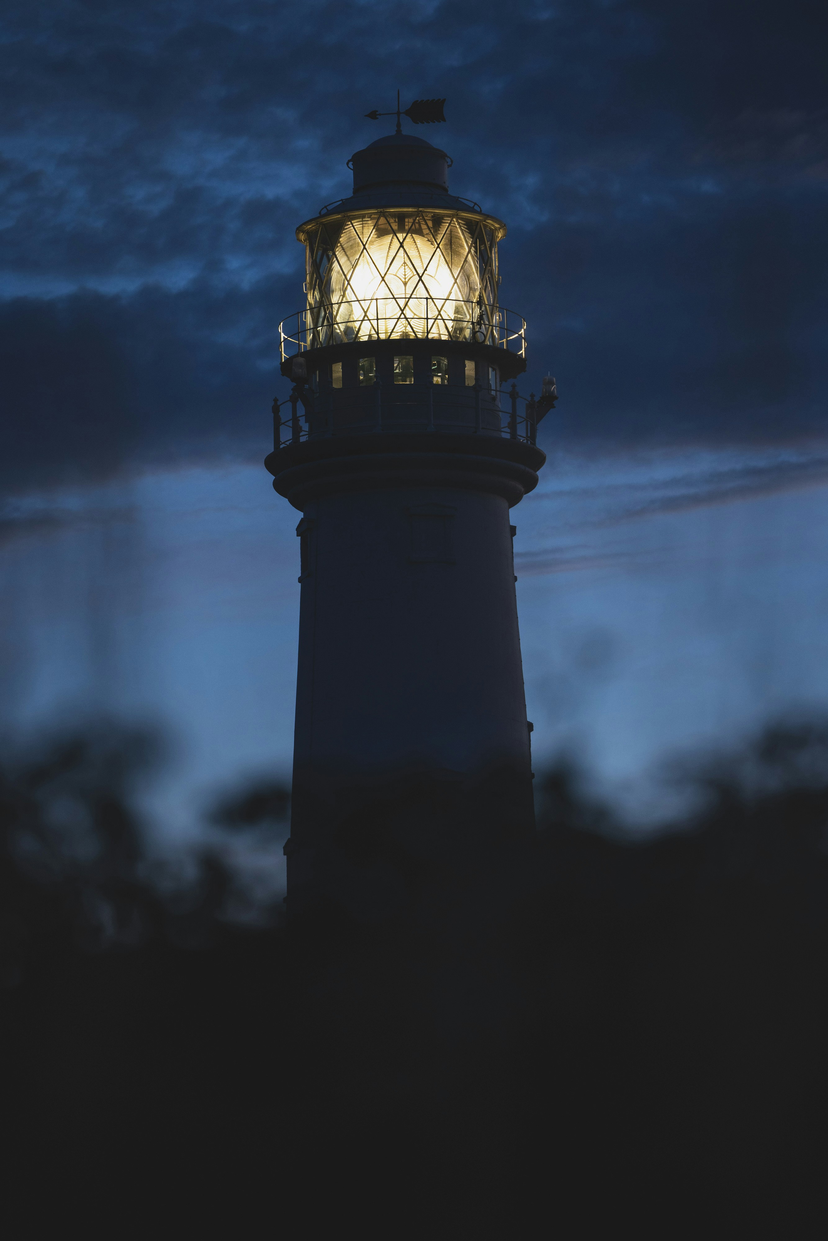 Cobalt Dusk Beacon: The Lighthouse’s Quiet Glow