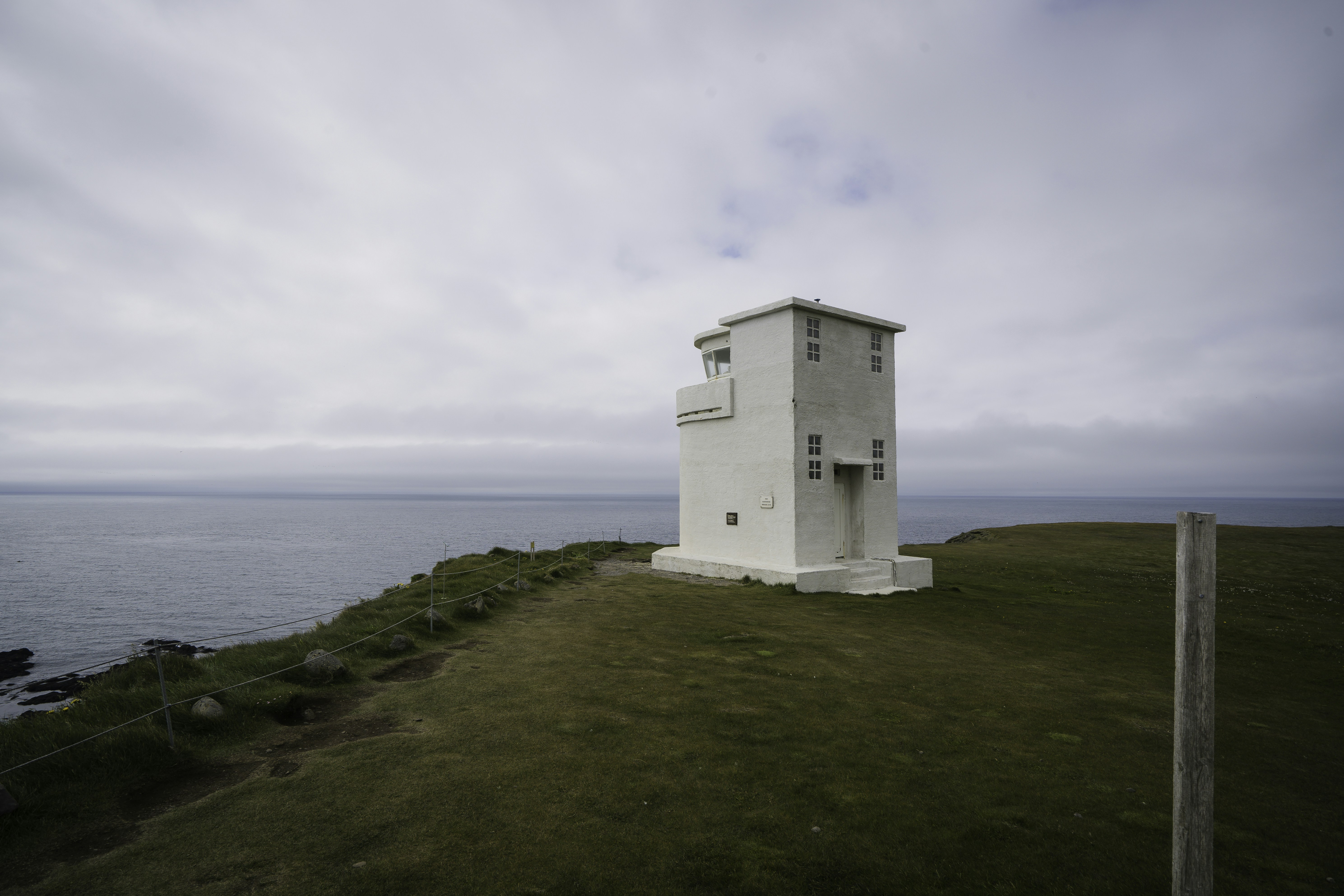 White Watchtower on a Windward Atlantic Promontory