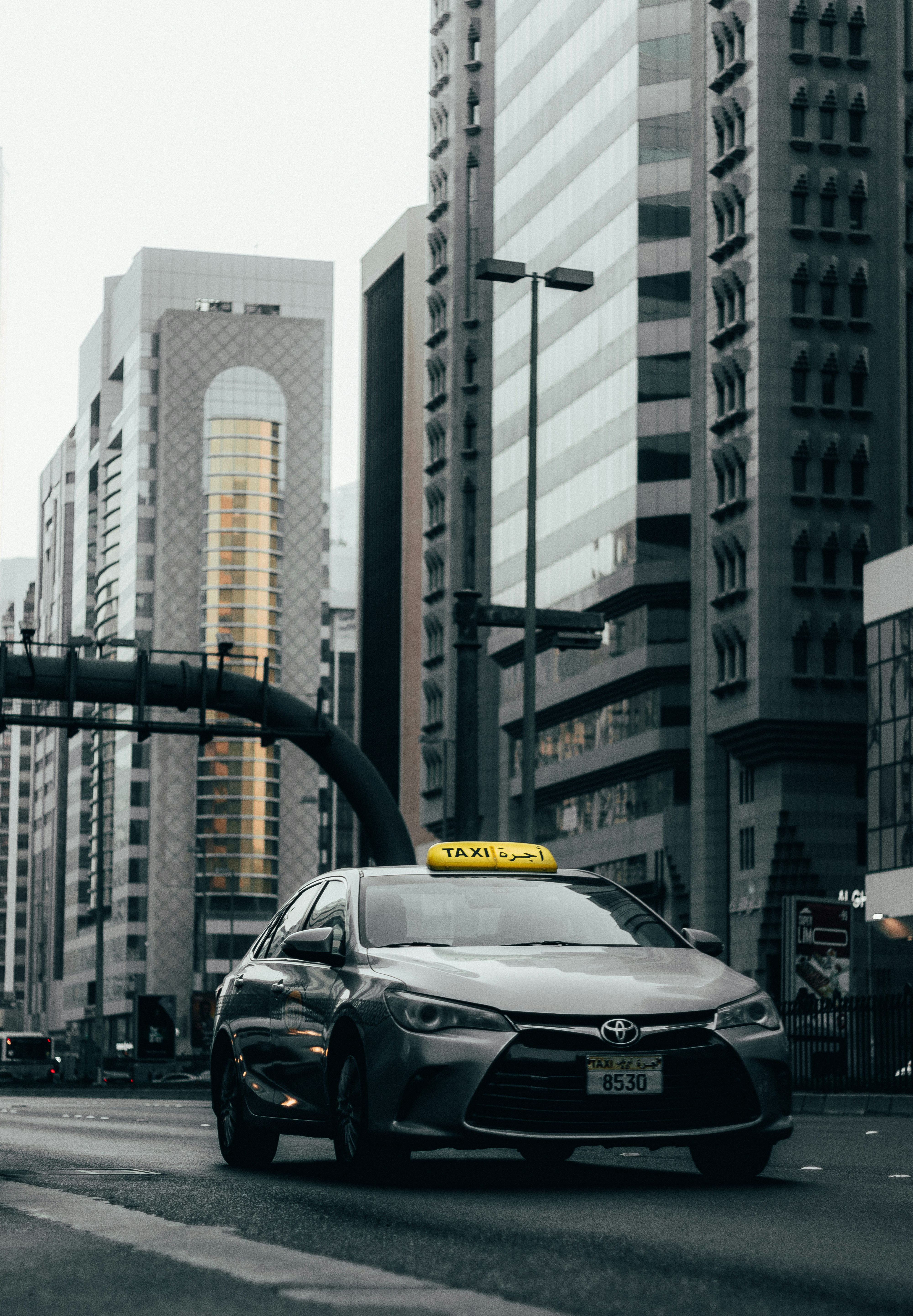 a car parked on the side of a road