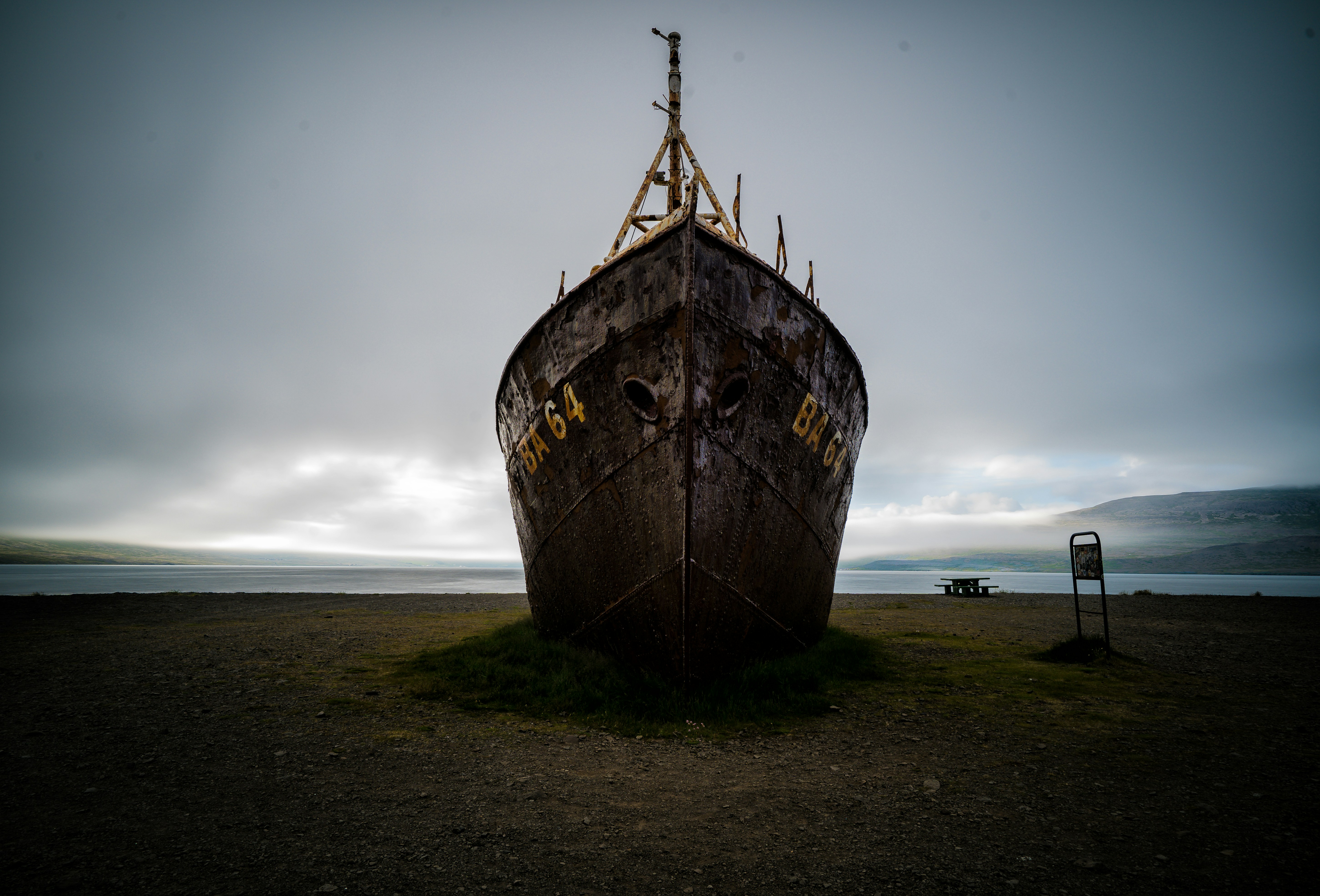 The Bow of Rust: A Coastal Vessel Reclaimed by Sand