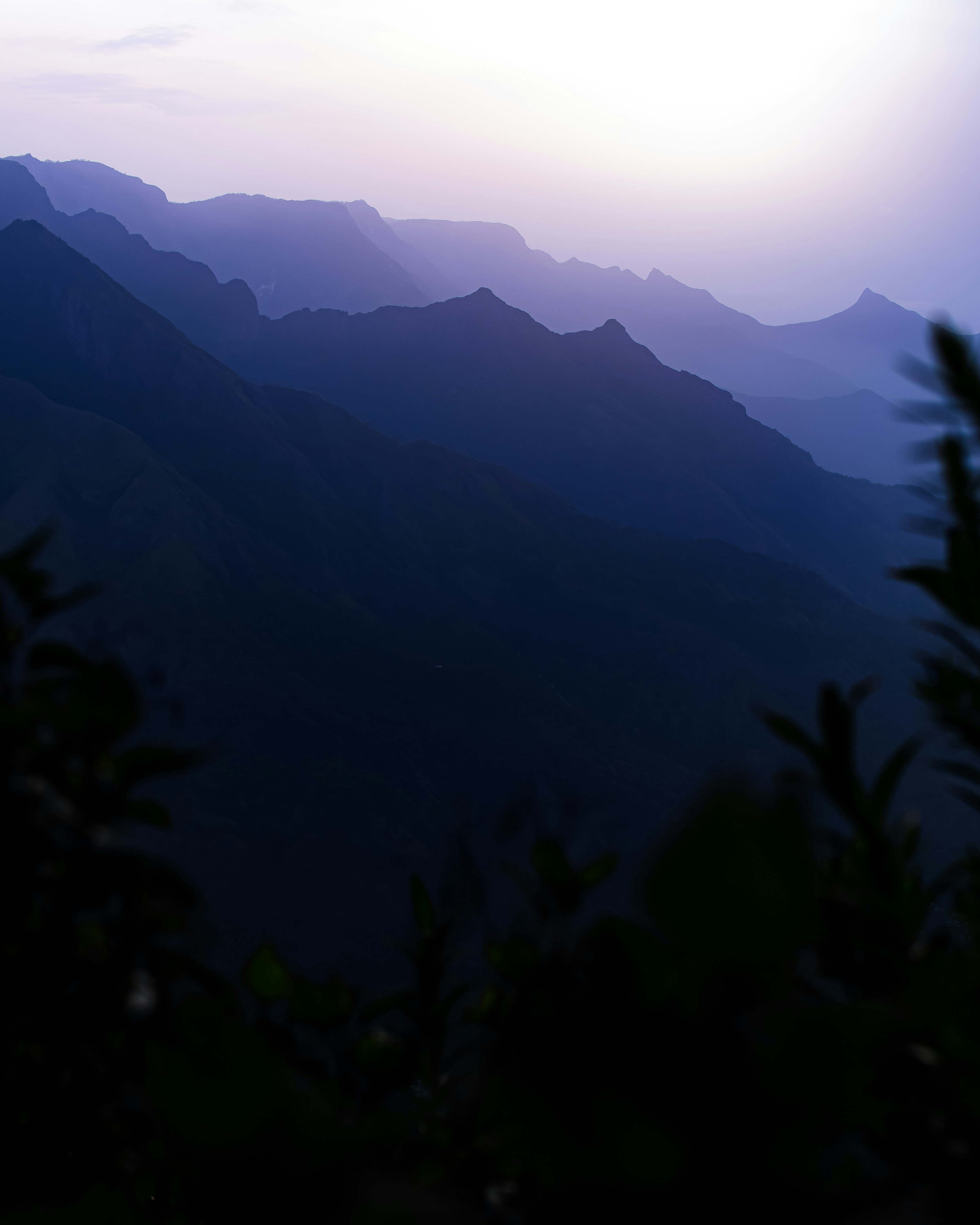 Distant Valleys at Dusk: A Layered Palette of Quiet Peaks