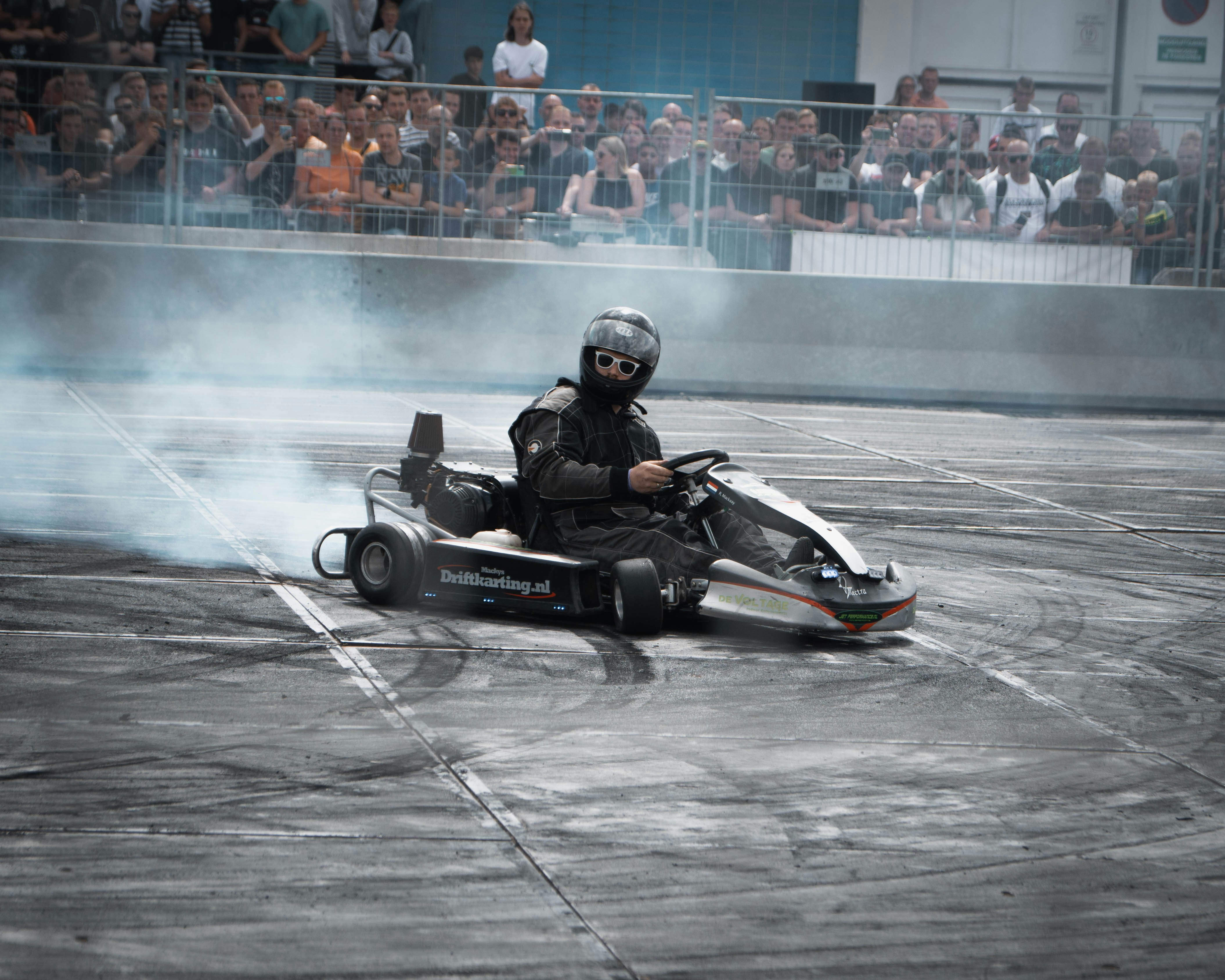 Smoky Drift at Center Stage: Go-Kart Mastery Under Arena Lights