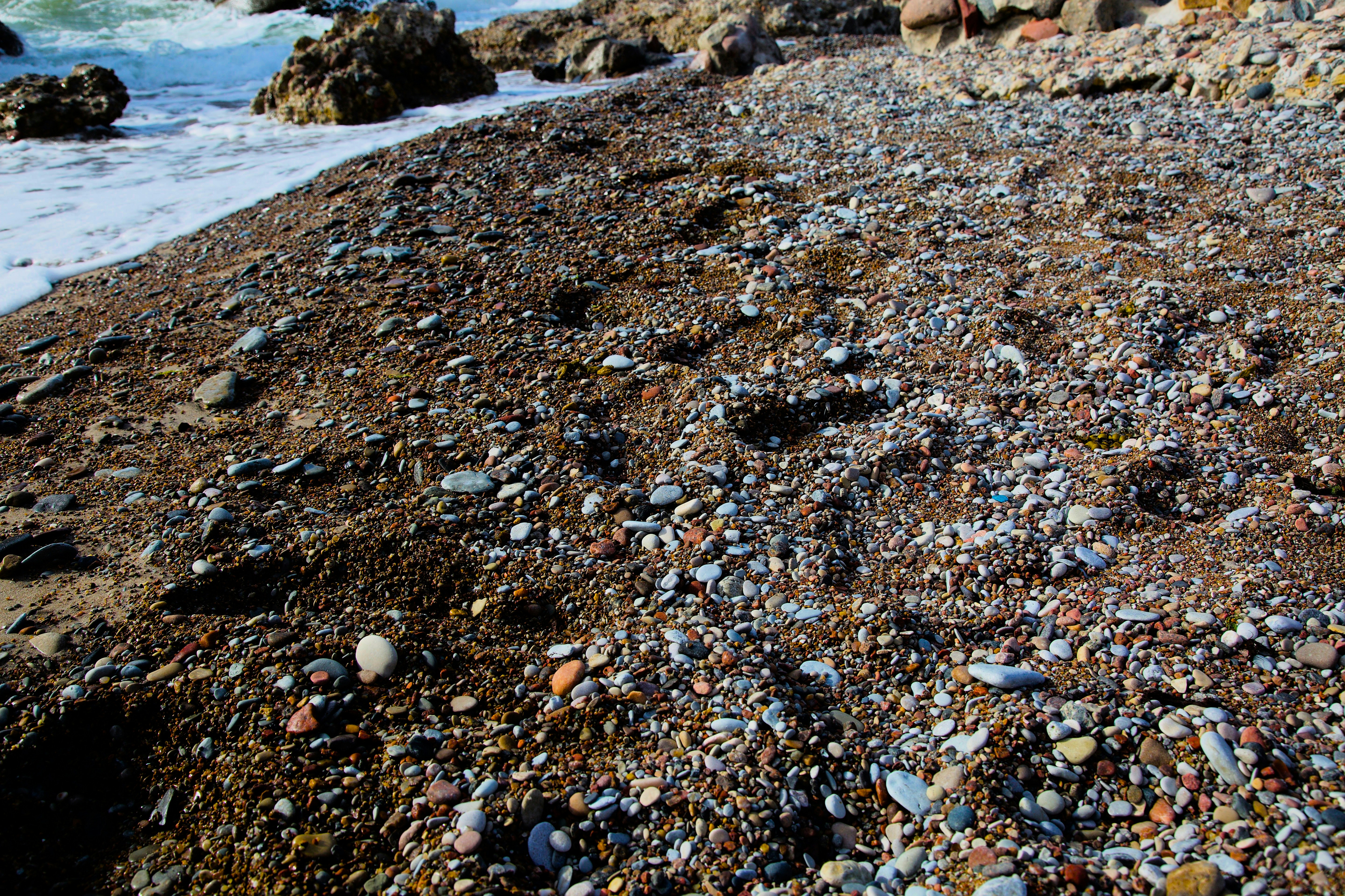 A rocky beach with a large amount of small rocks photo – Free Liepāja ...