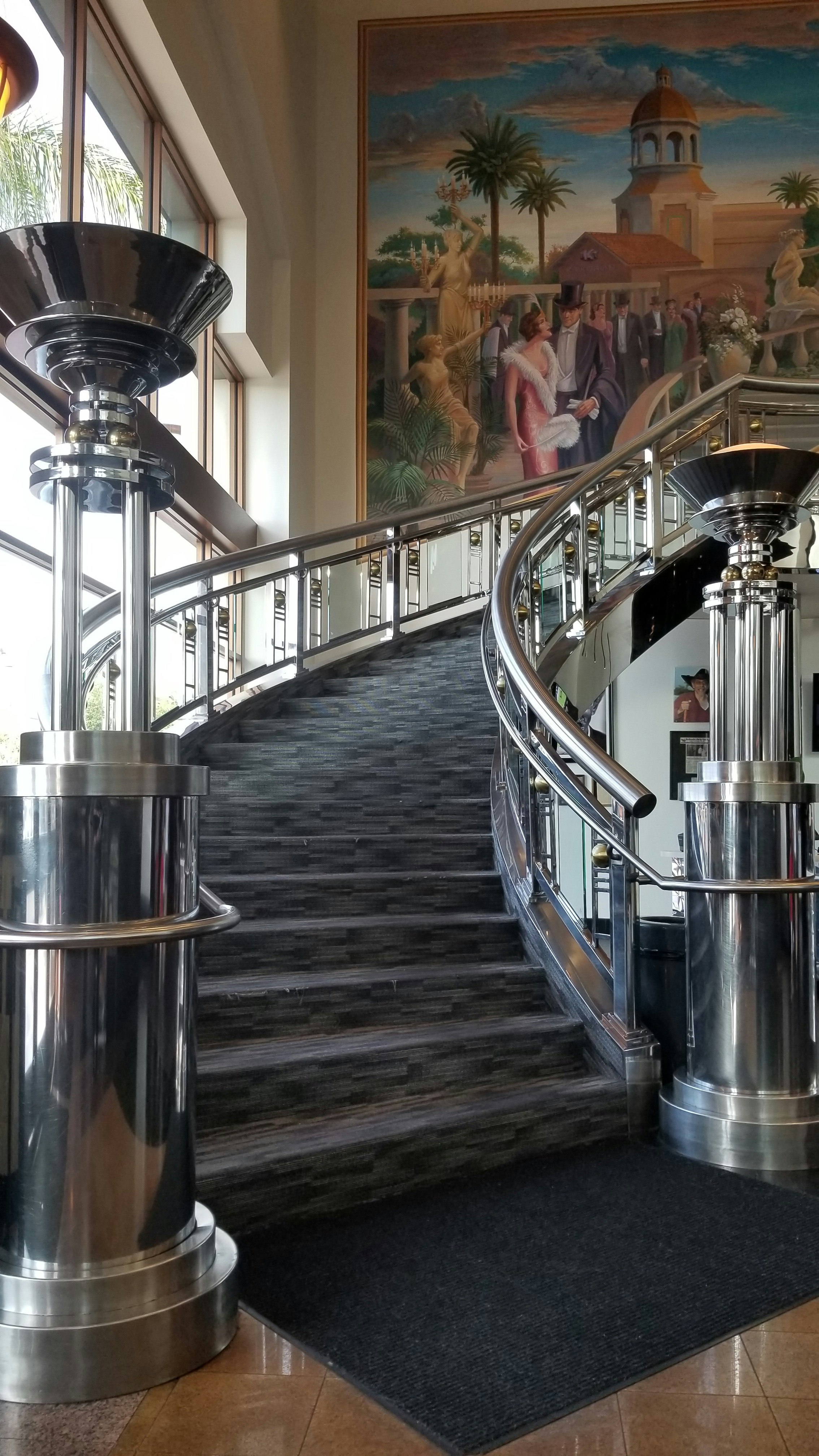 Elegance in Motion: The Curved Ascent