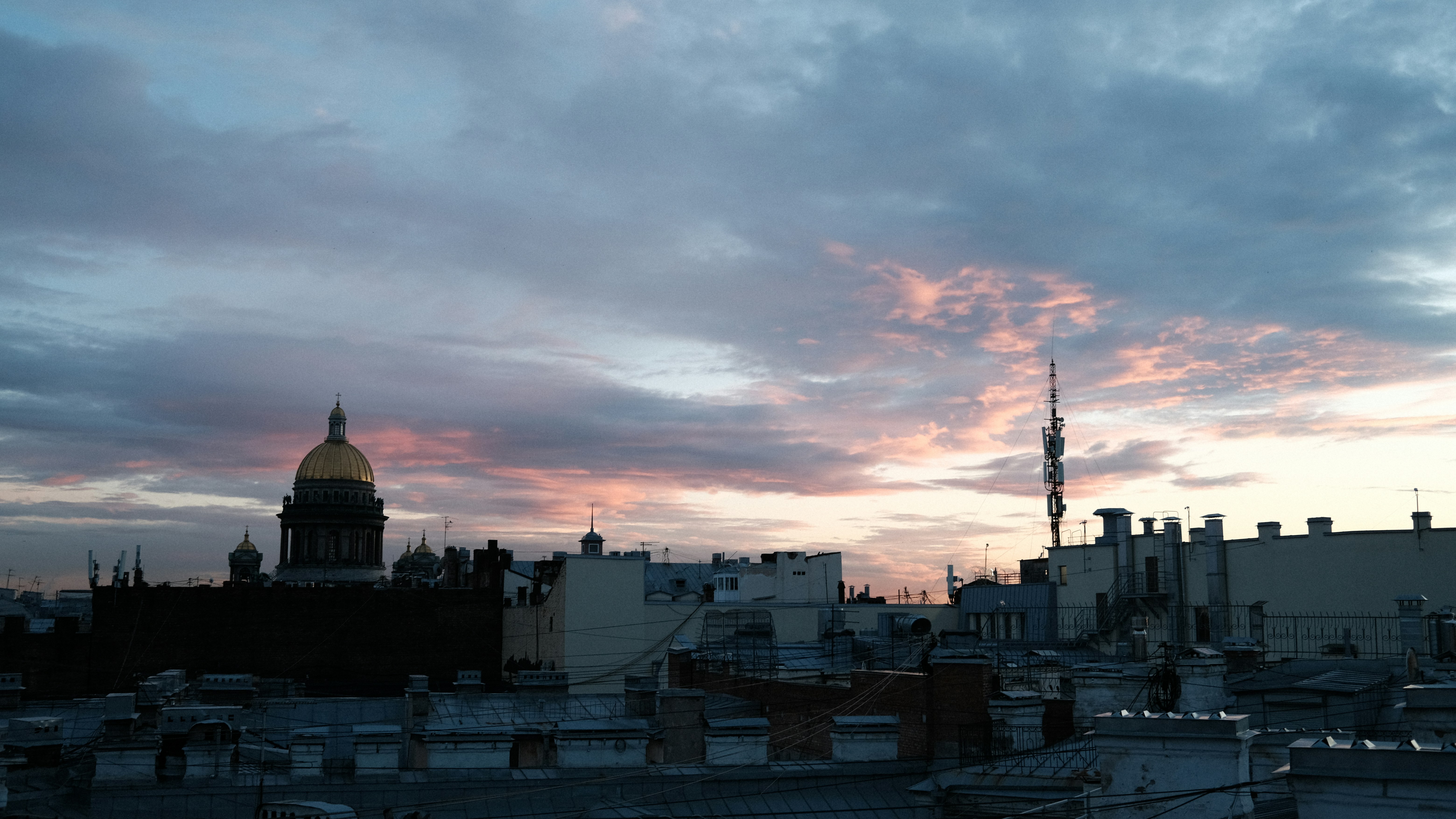 Twilight Over St. Petersburg Skylines