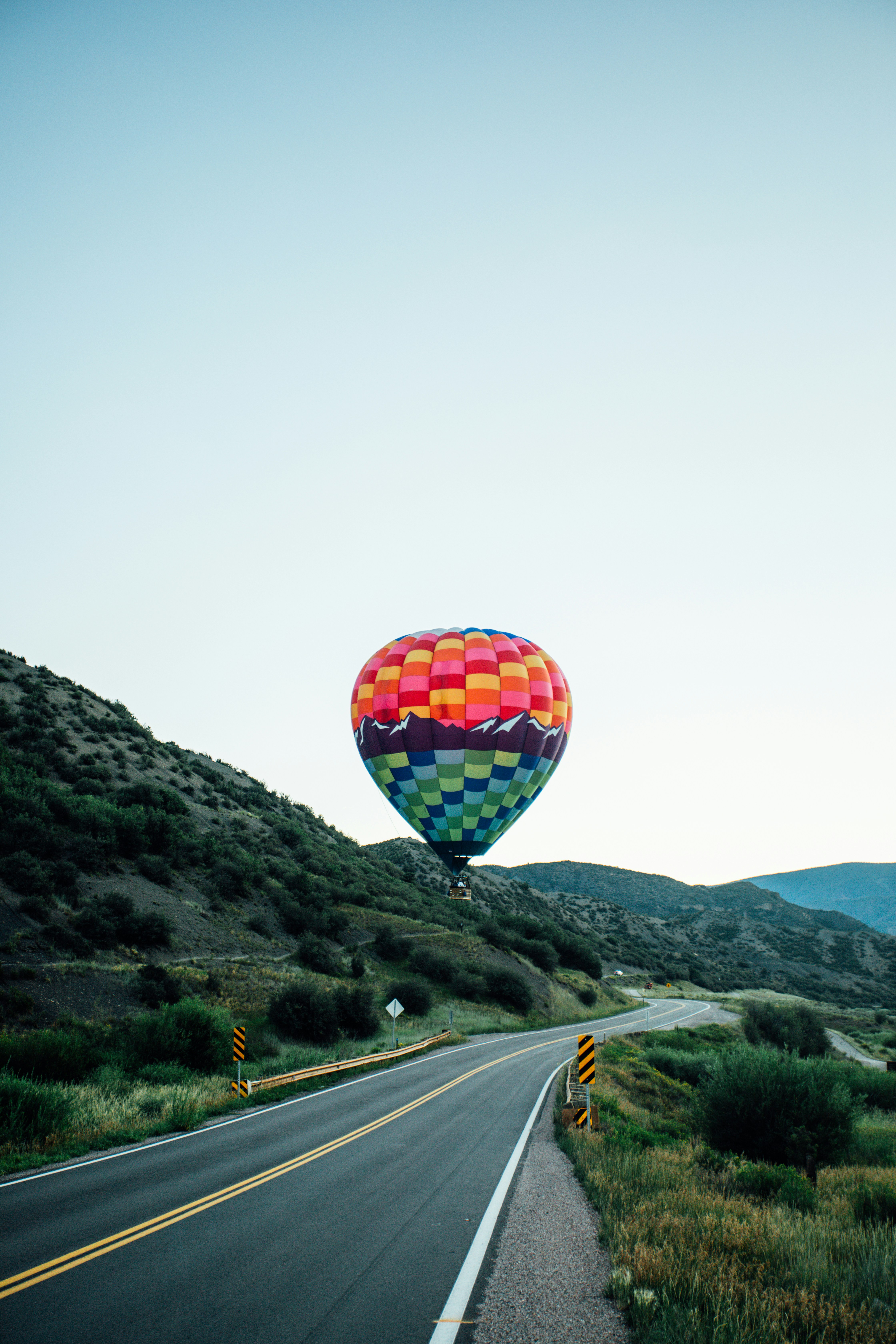 Floating Beacon Over the Winding Mountain Road