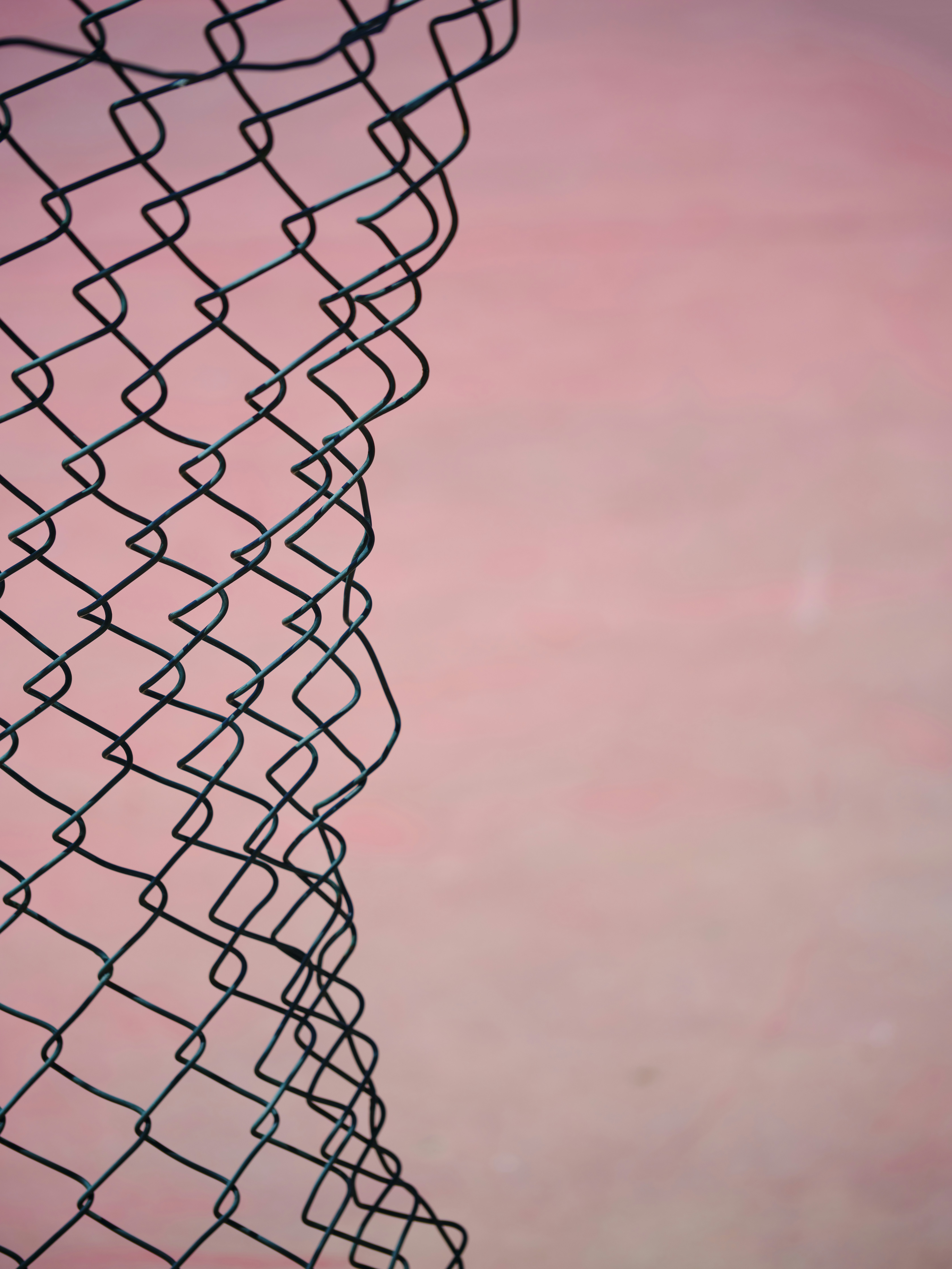 weathered old iron fence wire