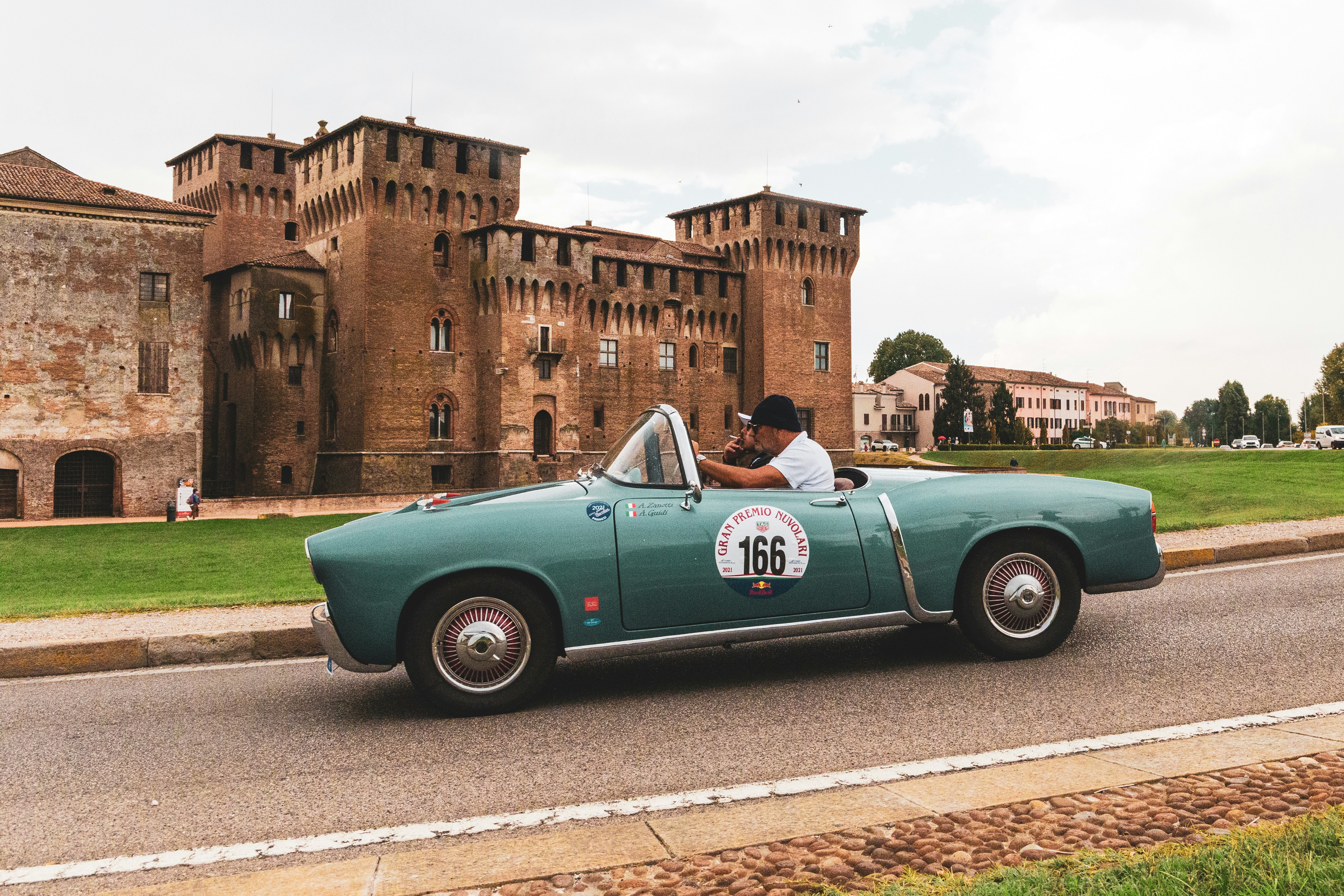 Vintage Drive Past Historic Castle