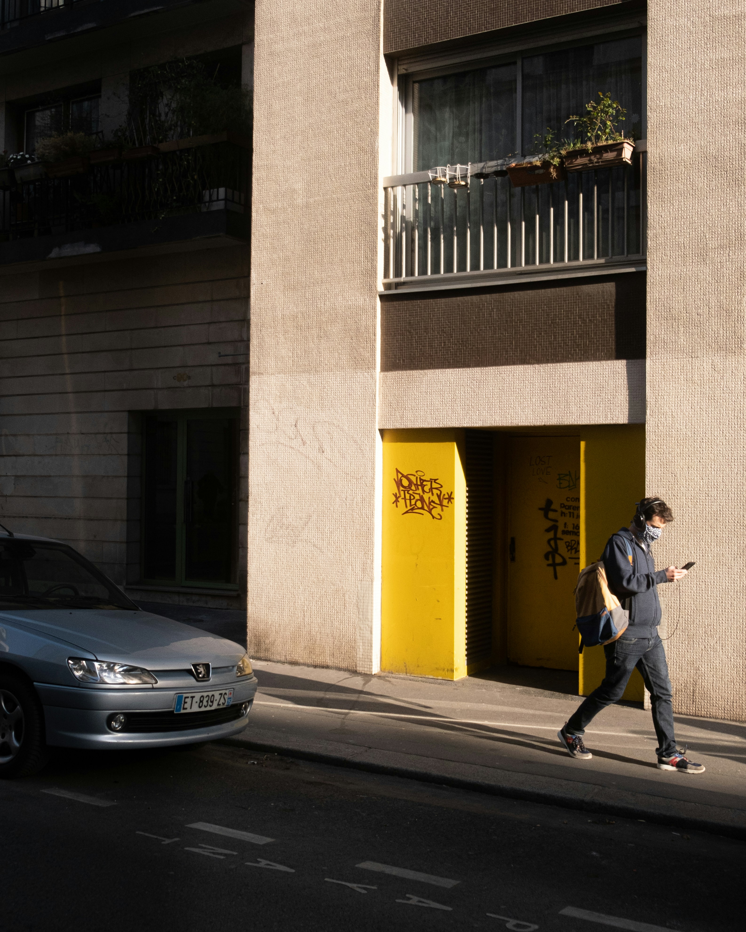 Urban Solitude: A Moment in Motion