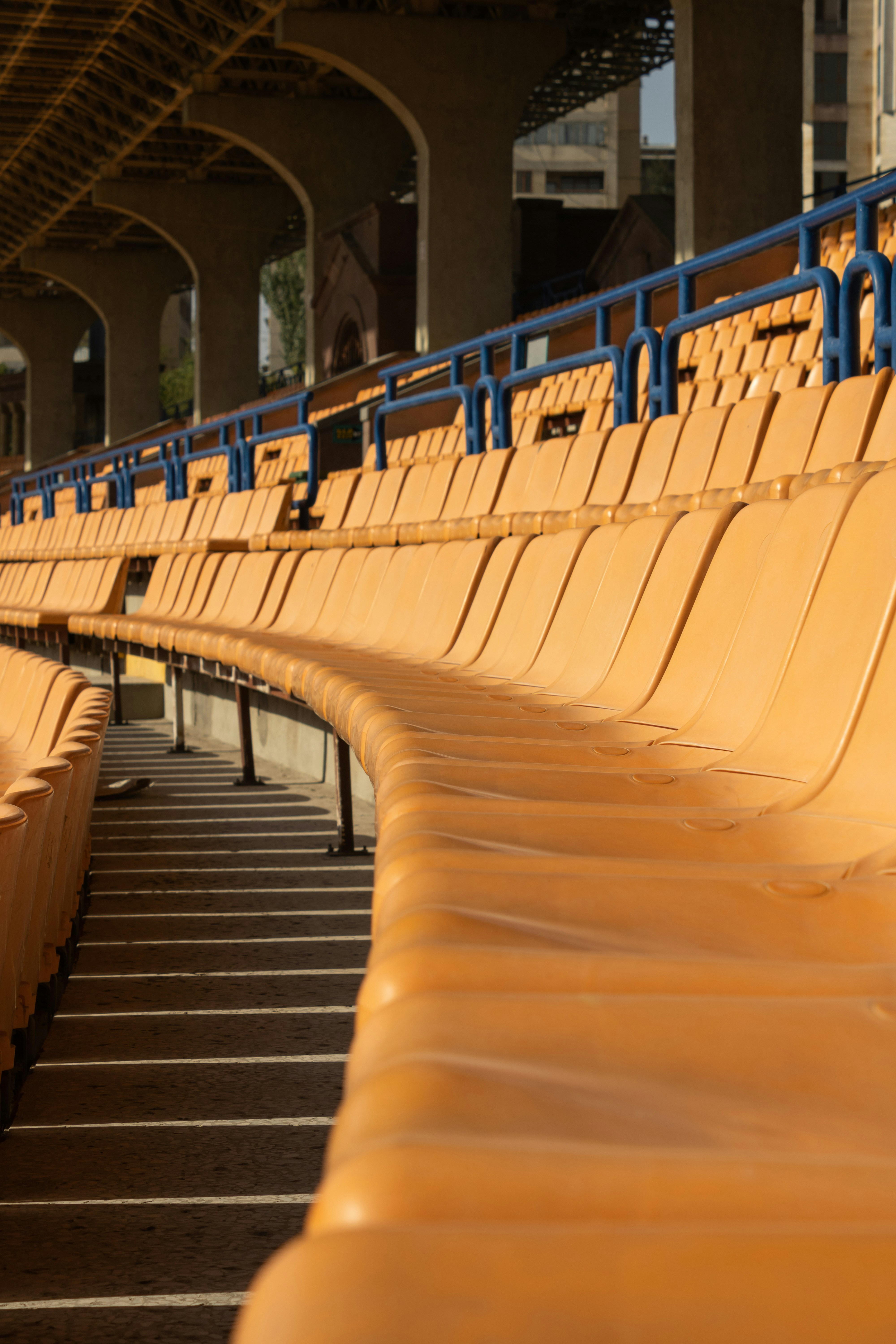 A long staircase with blue railings photo – Free Yerevan Image on Unsplash