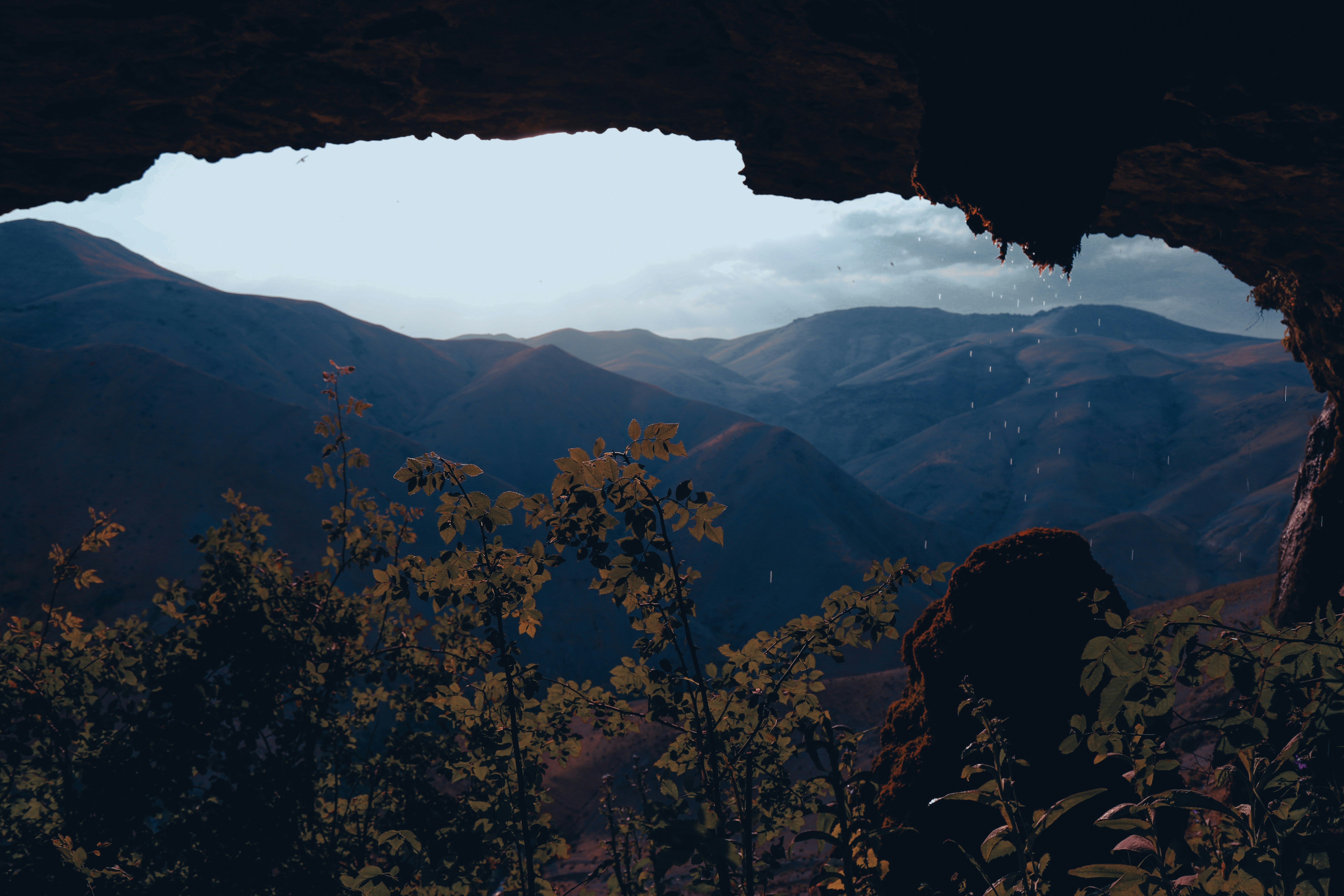 A view of a mountain range from a cave photo – Free Miandoab Image on ...