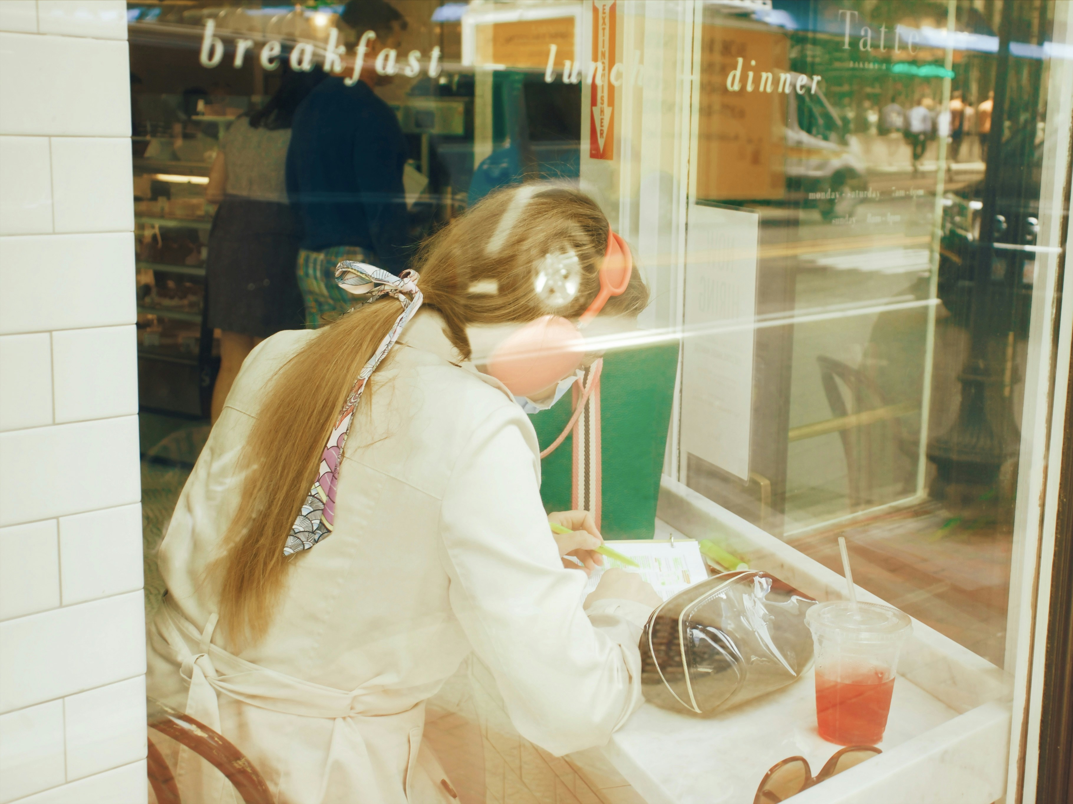 a person in a white coat