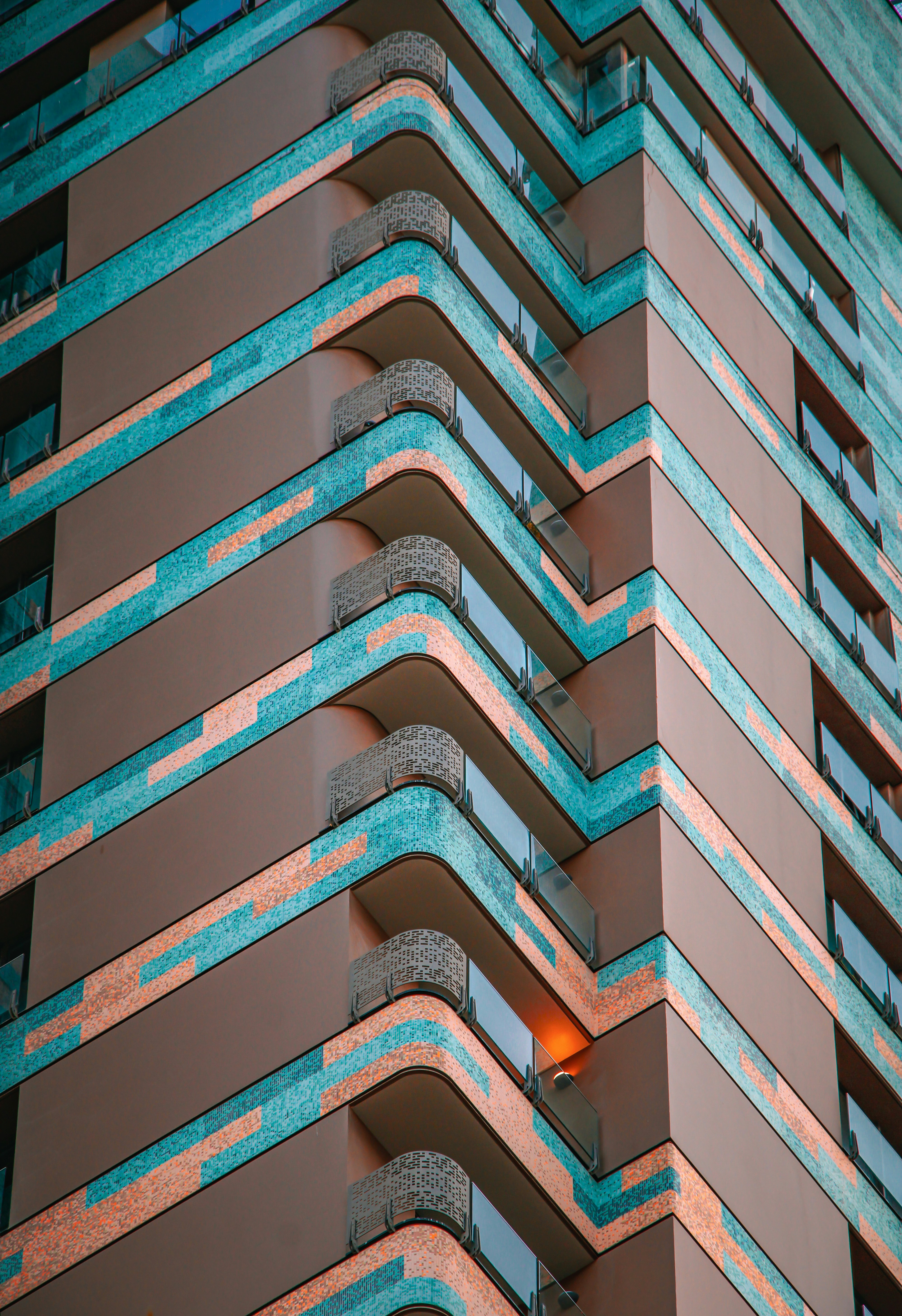 a tall building with many windows
