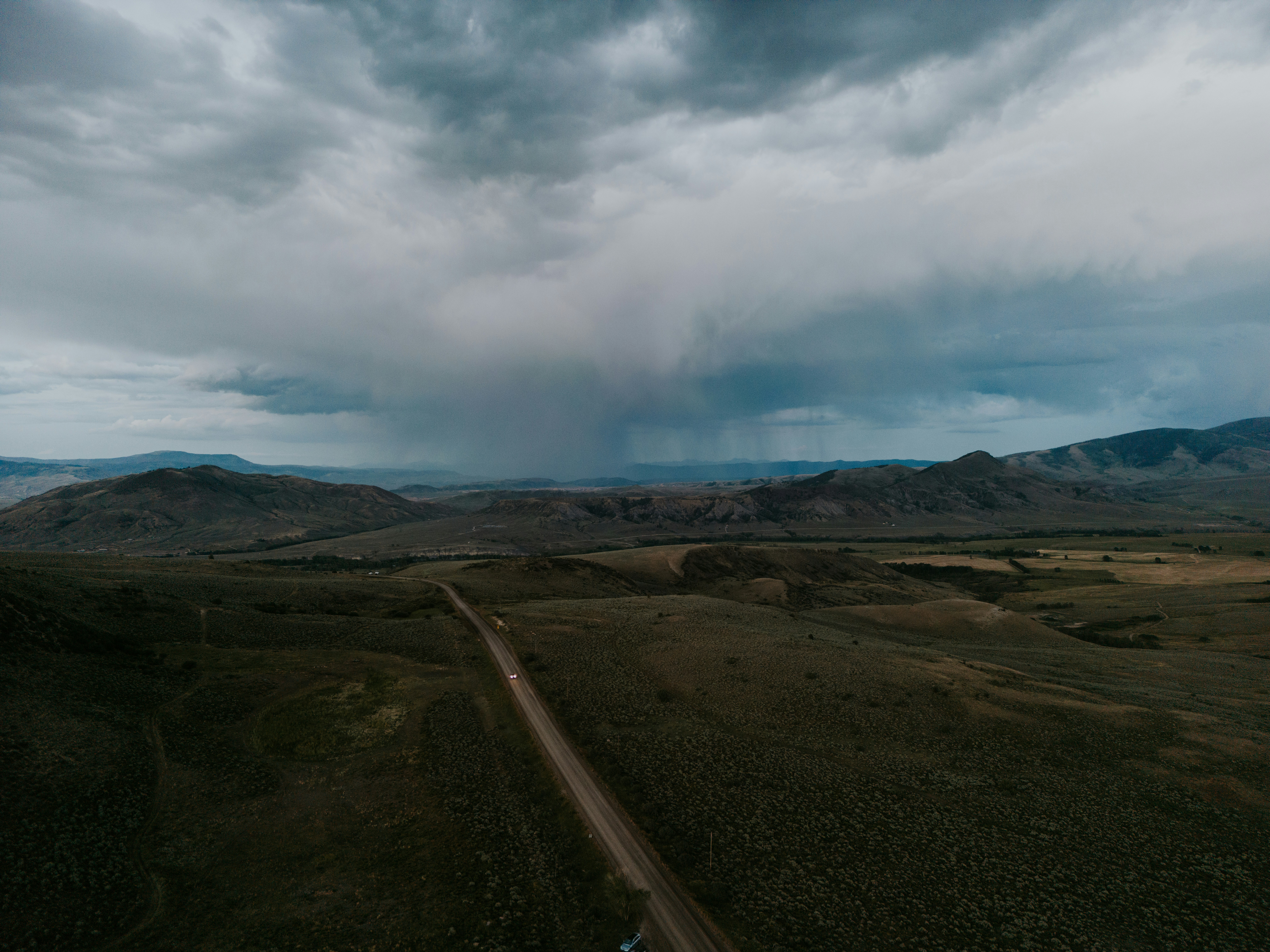 Drone footage of Colorado foothills