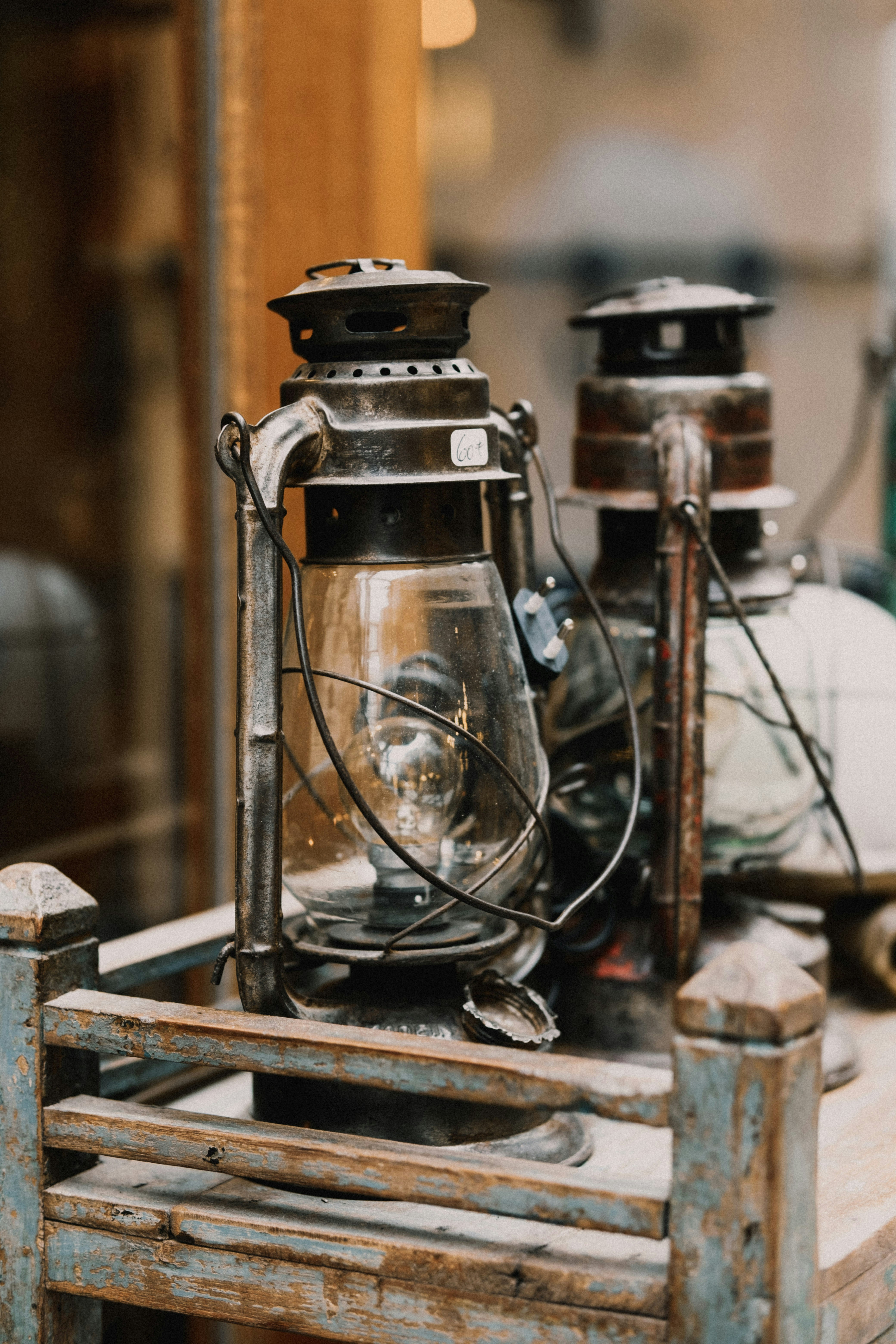 Rustbound Lanterns: A Quiet Portrait of Timeworn Light