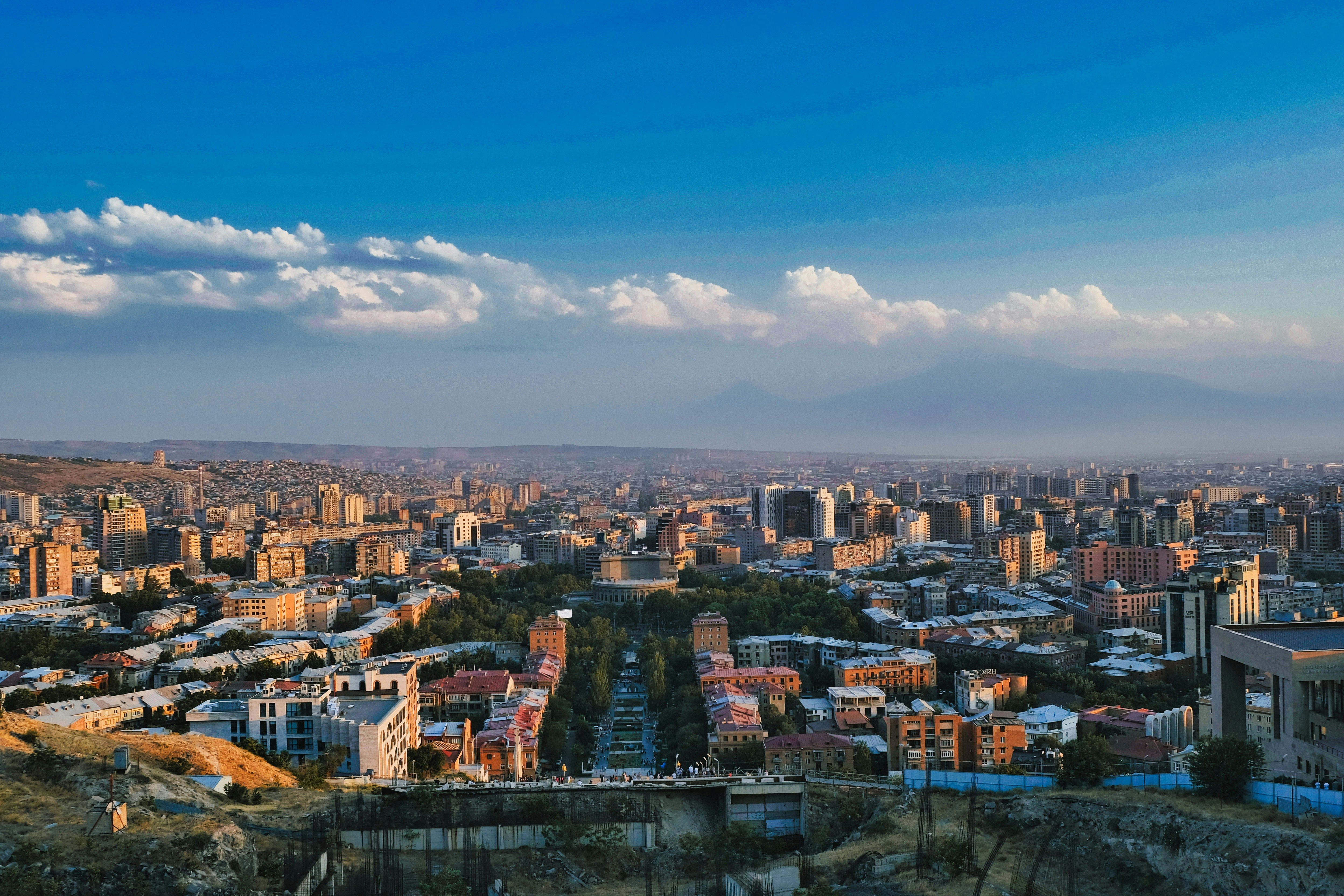 A city with a river running through it photo – Free Yerevan Image on ...