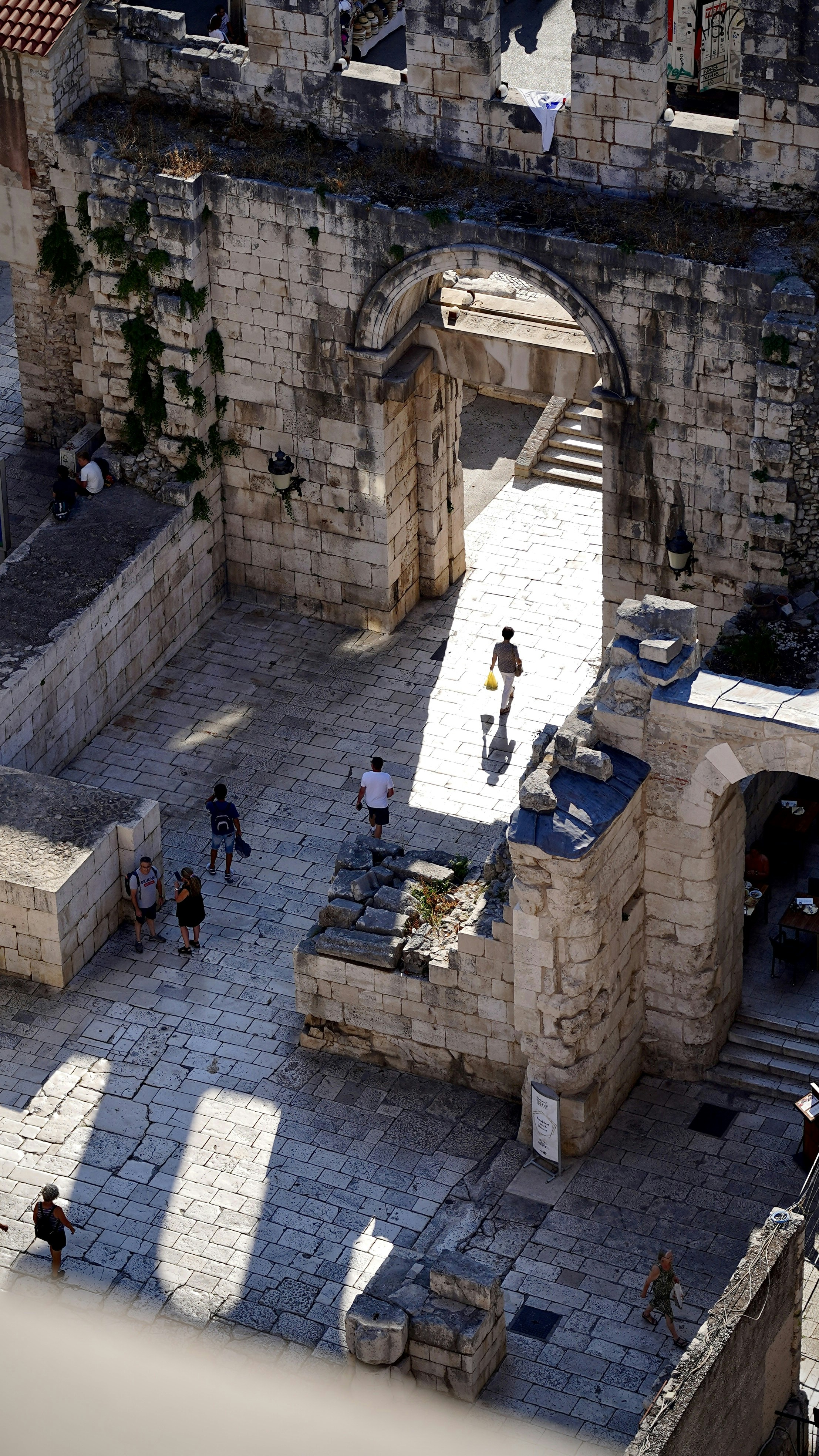 Light at the Gate: A Sunlit Arc in a Medieval Fortress