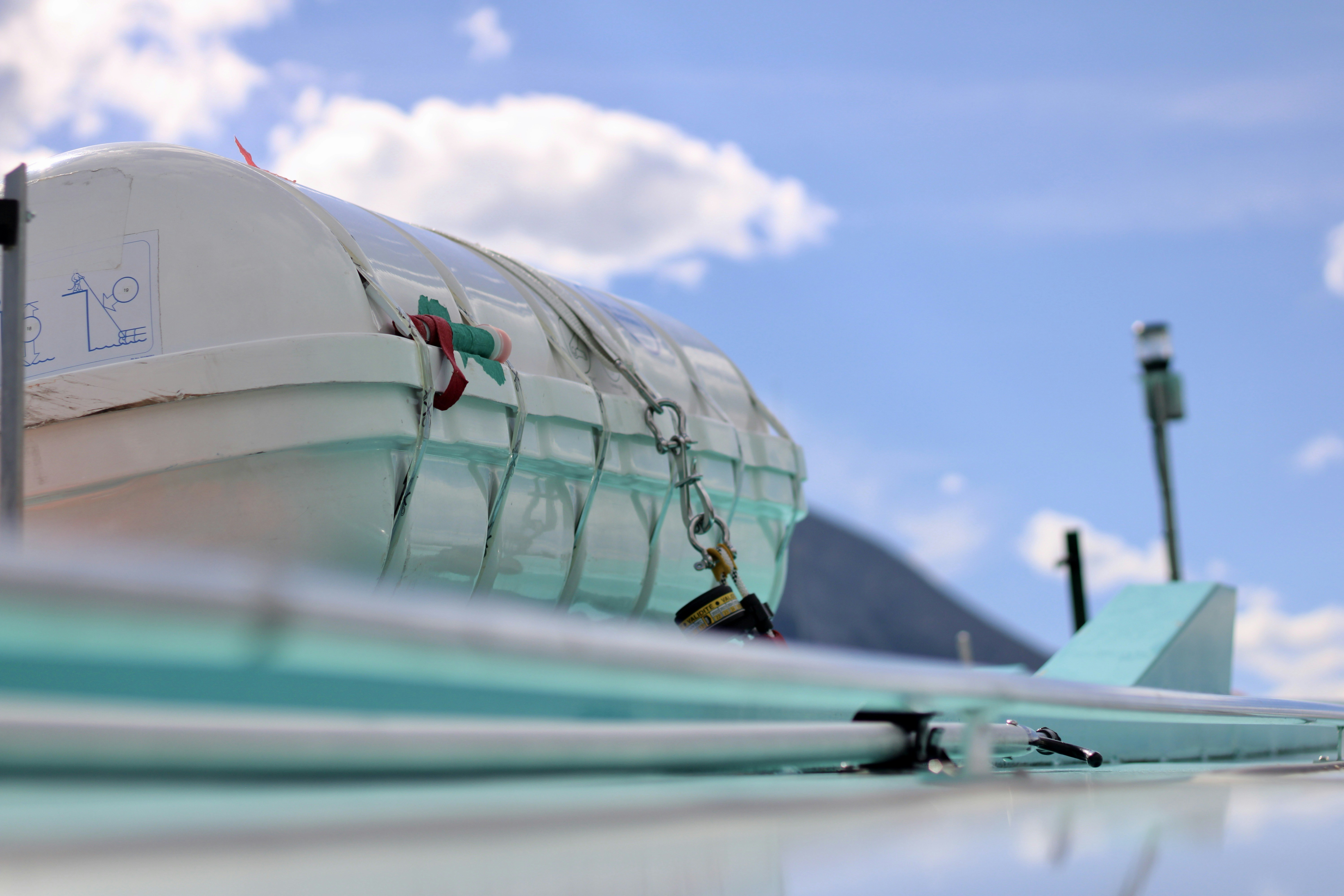 a large white boat