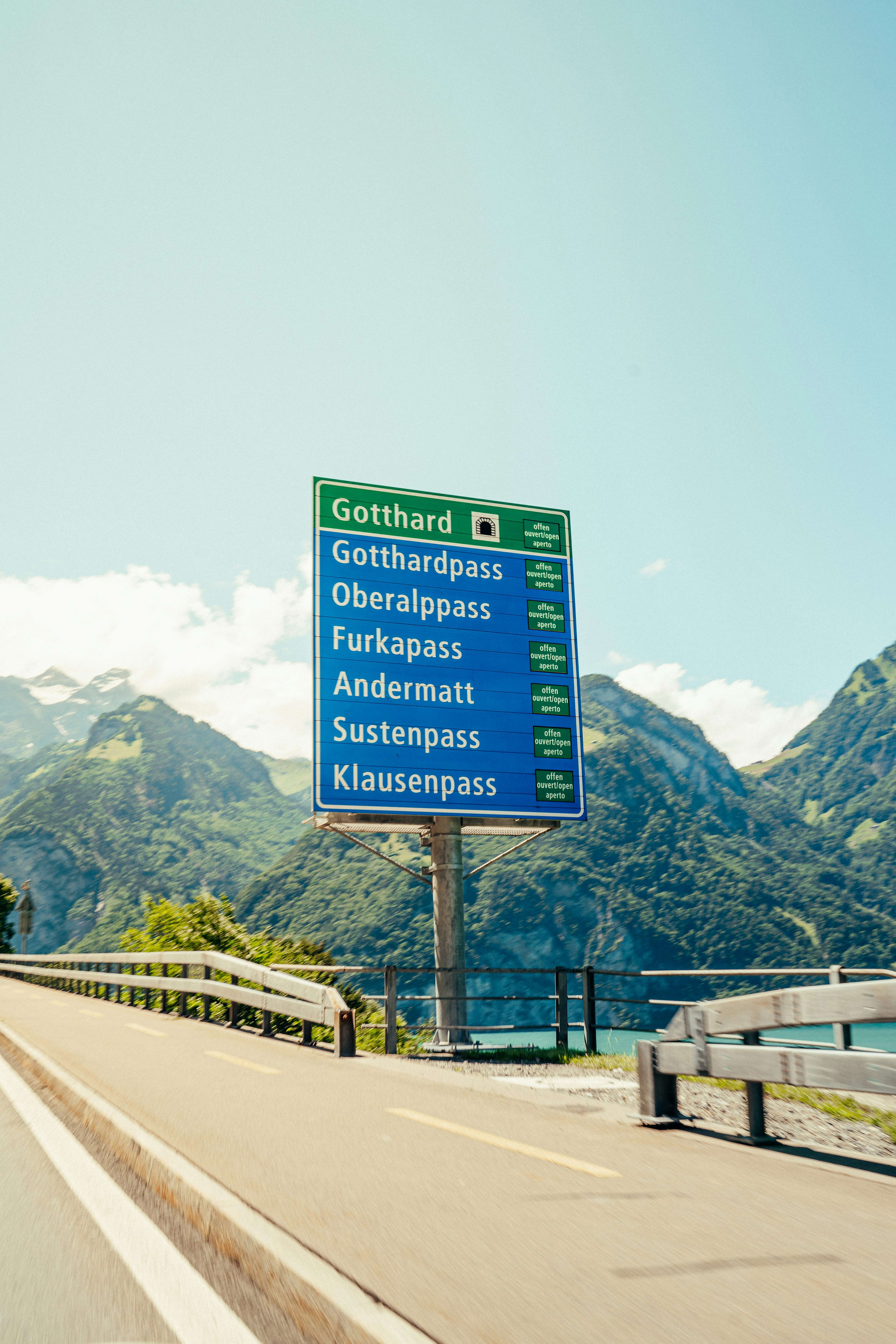 Signpost on a Mountain Pass