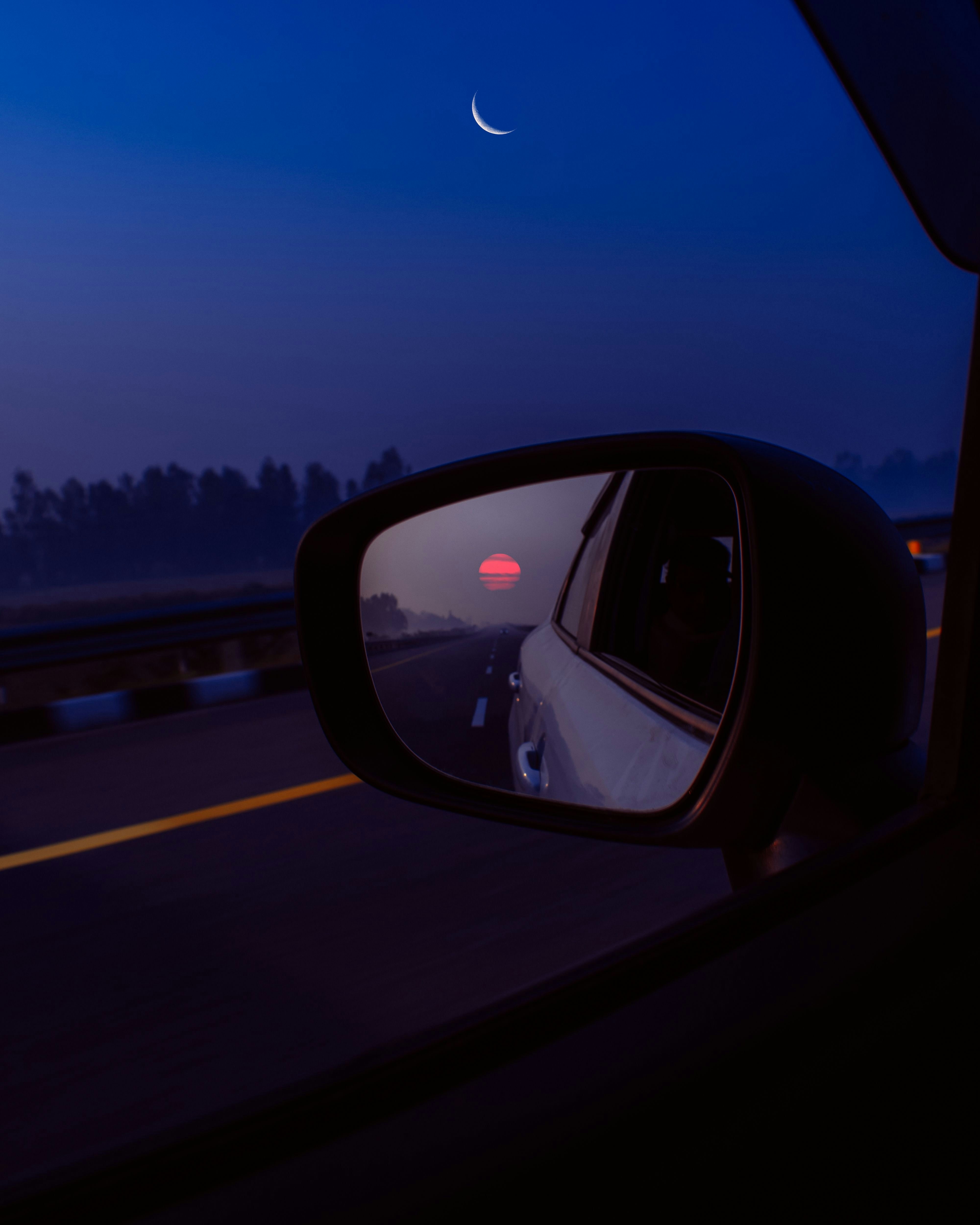 a side mirror of a car