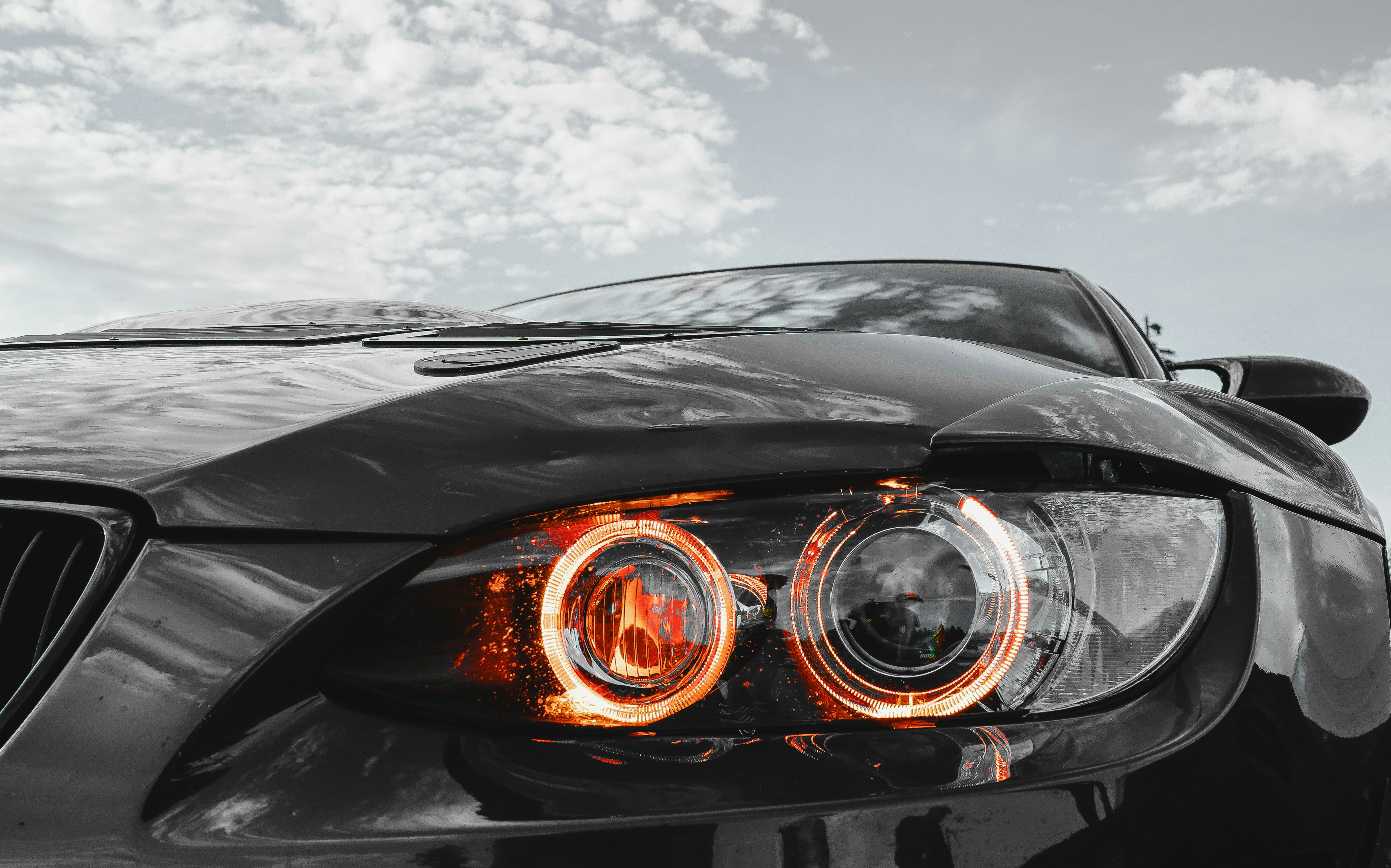 The front of a black car photo – Free Car backrounds Image on Unsplash