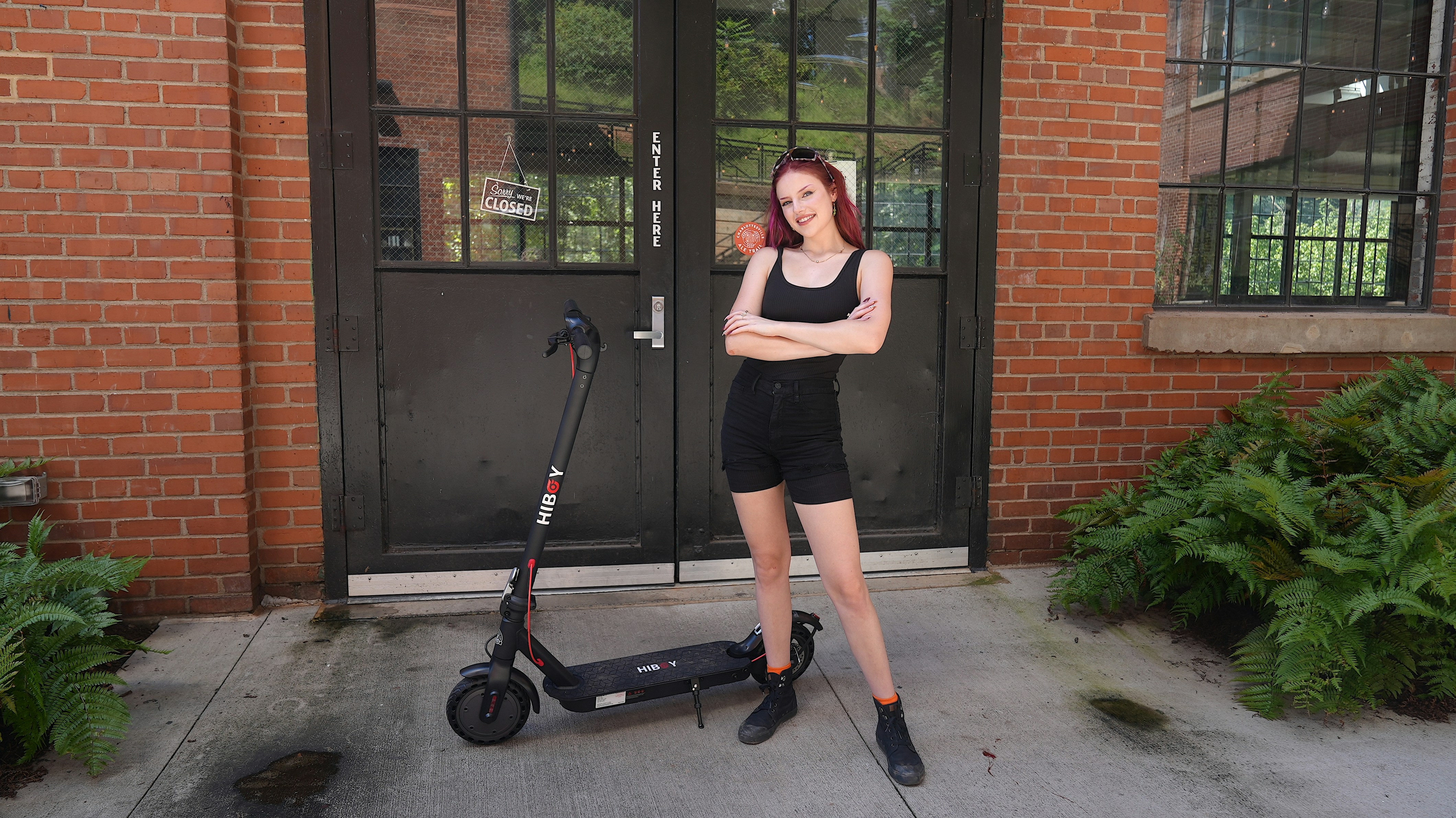 A person standing next to a lawn mower photo – Free Scooter Image on ...