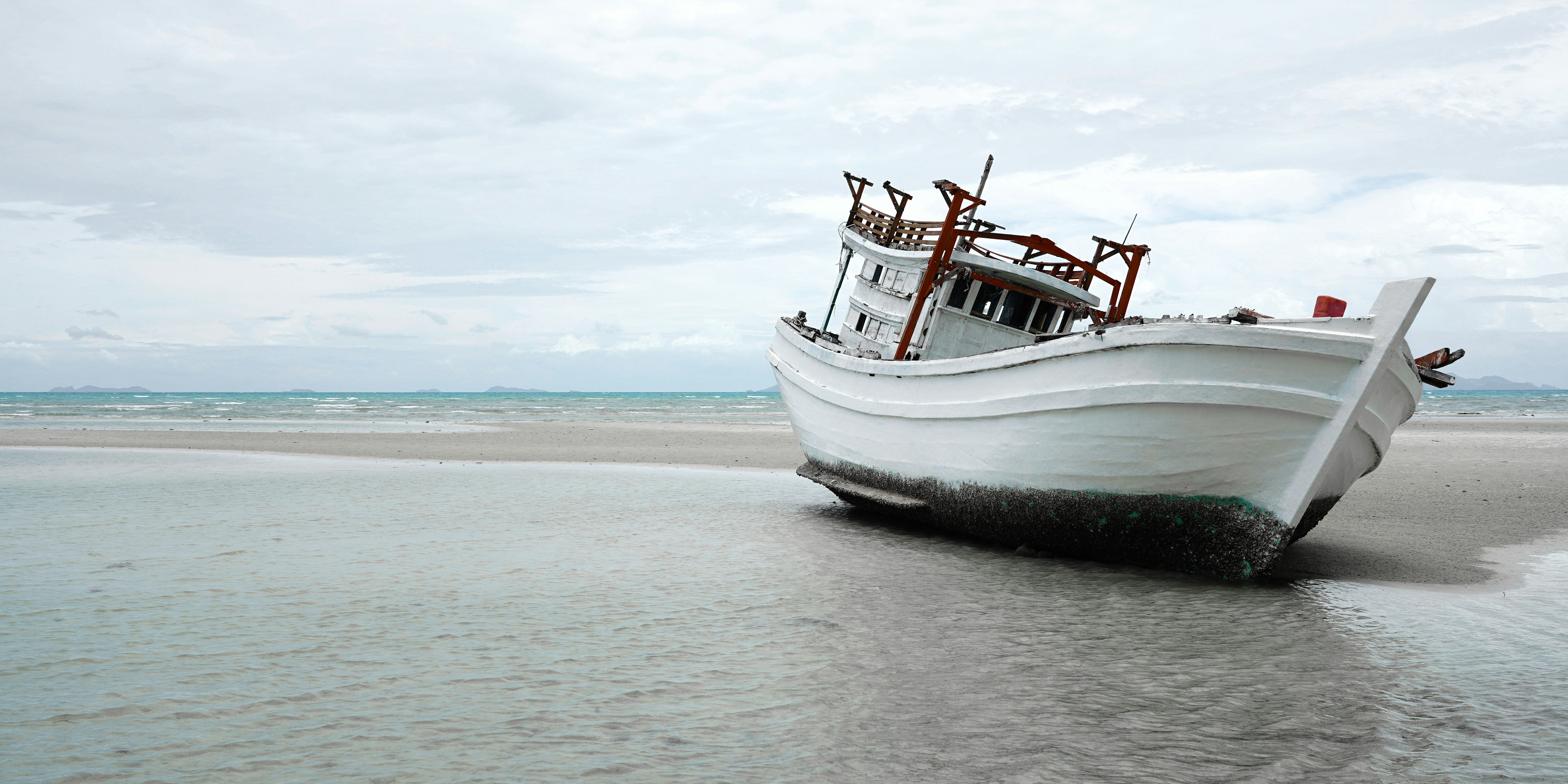 a boat on the beach