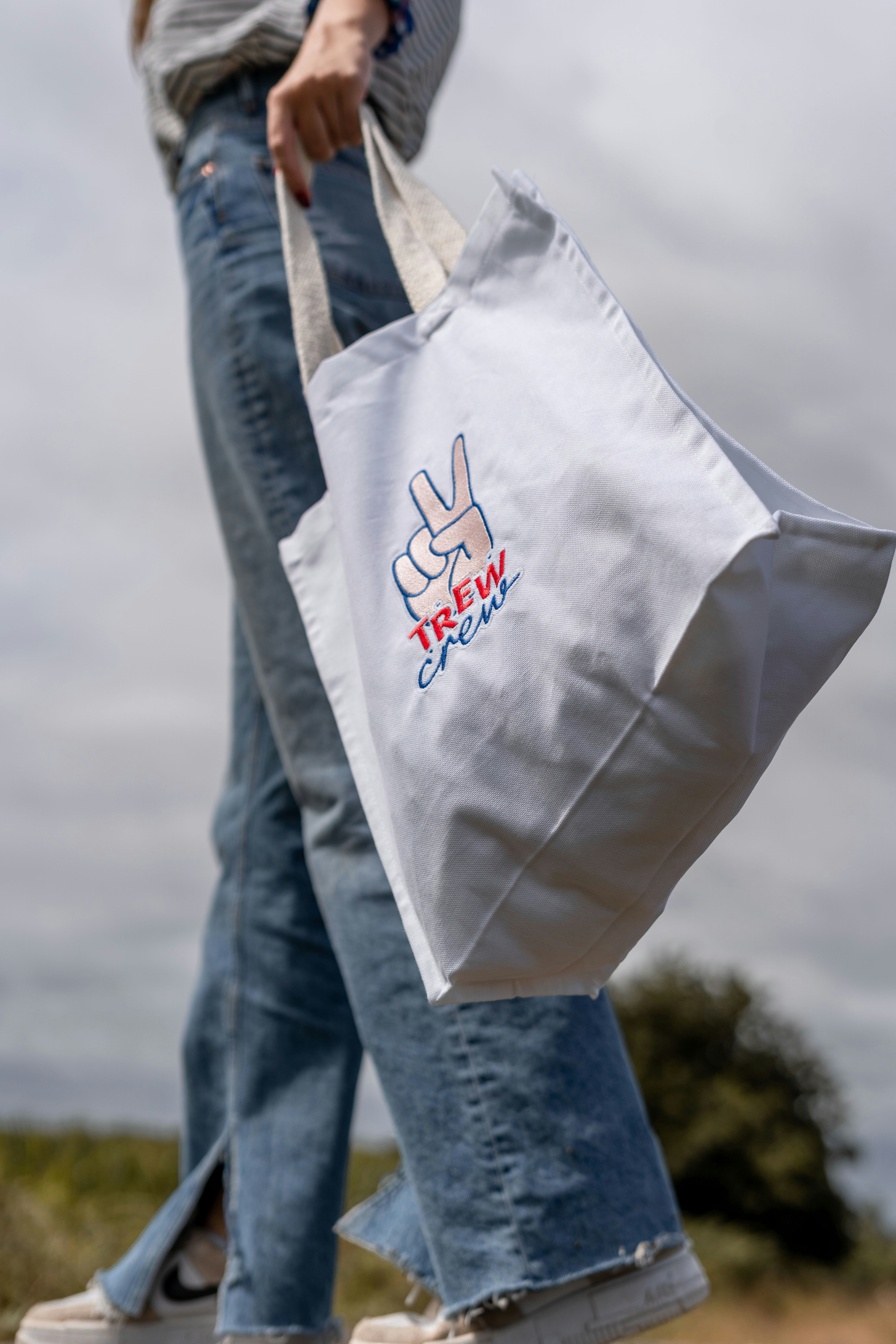 The Tote in Motion: A Quiet Moment with a Handbag and Jeans