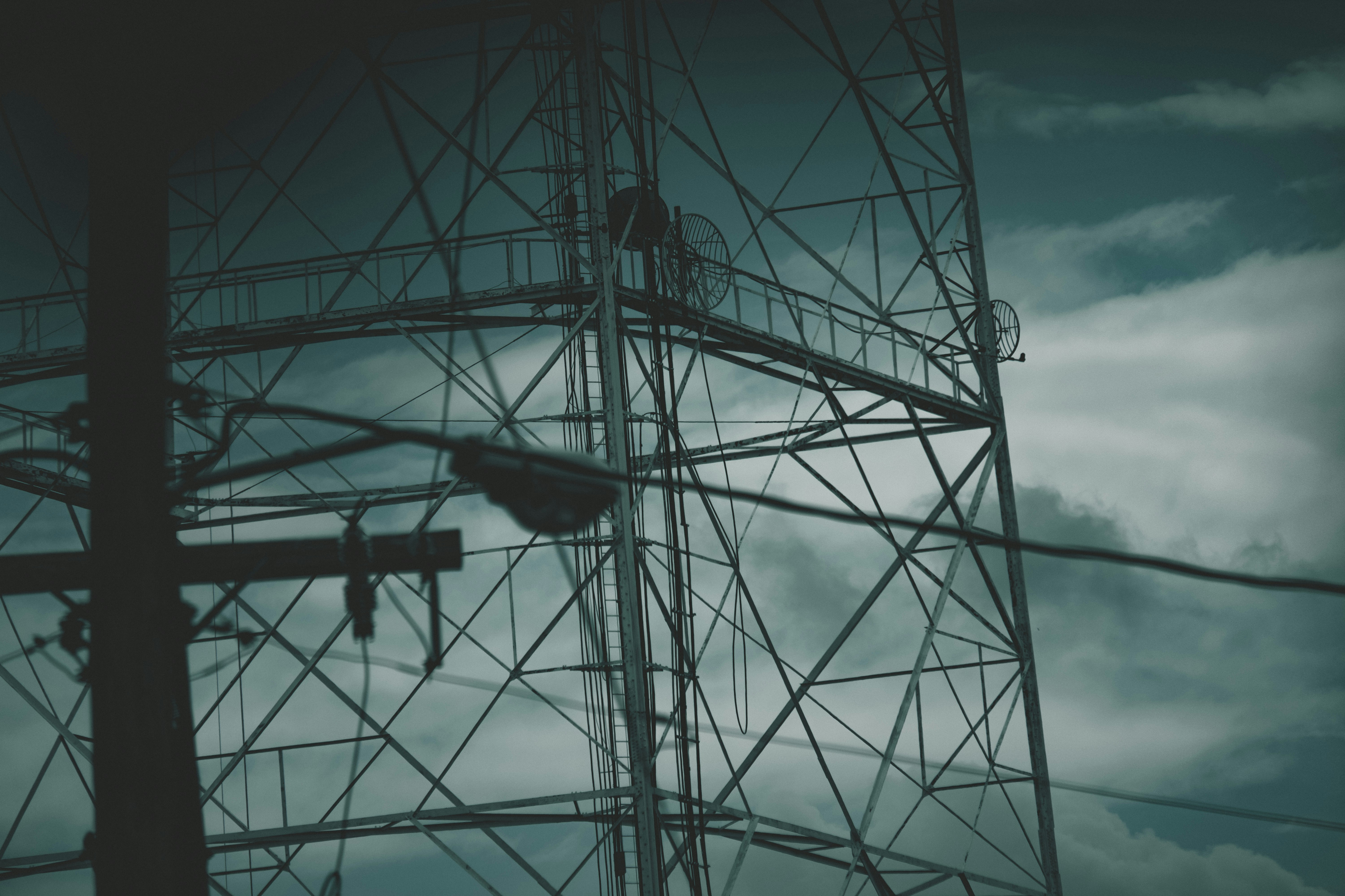 Rusted Lattice: A Portrait of Industrial Geometry