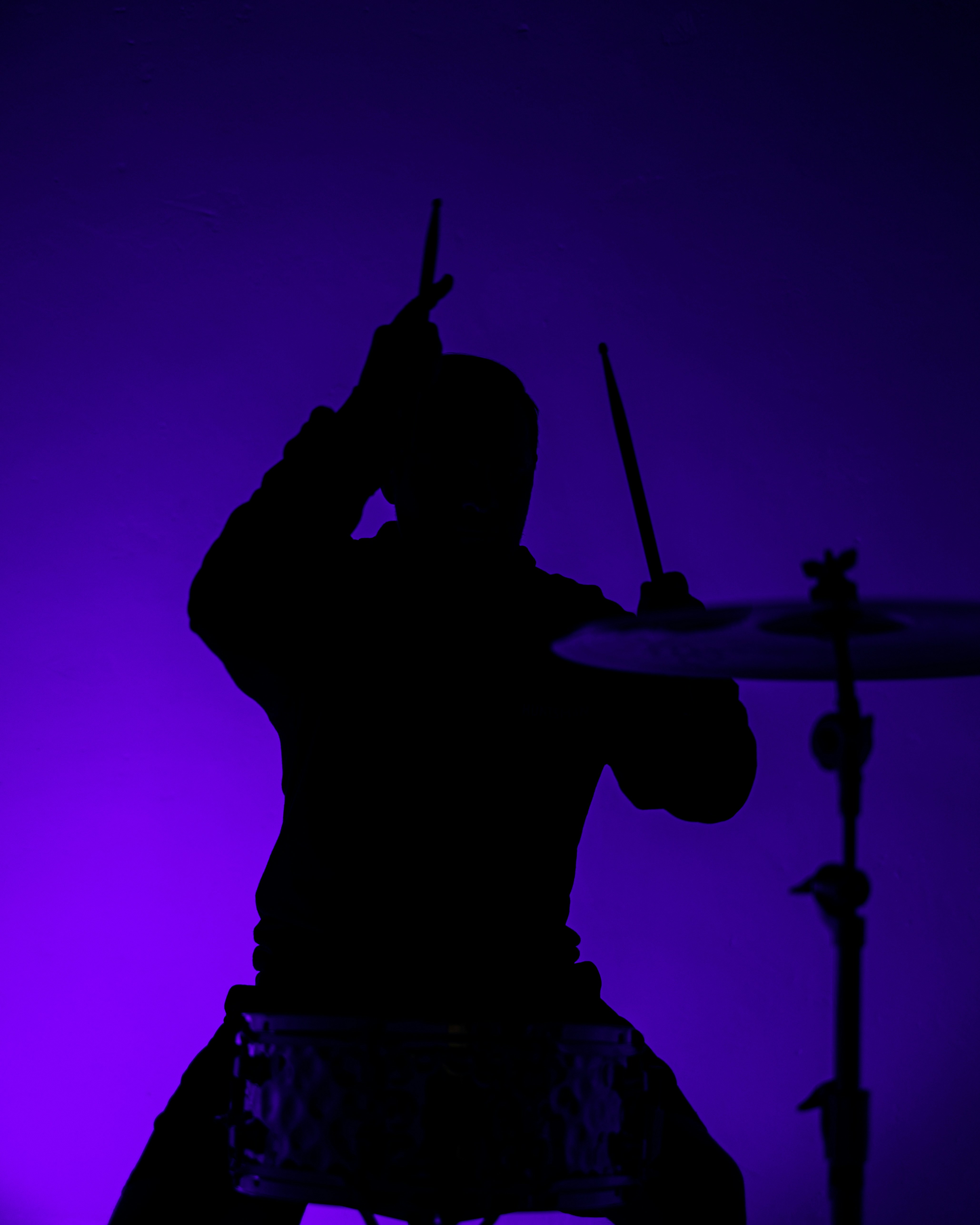 Drummer drumming