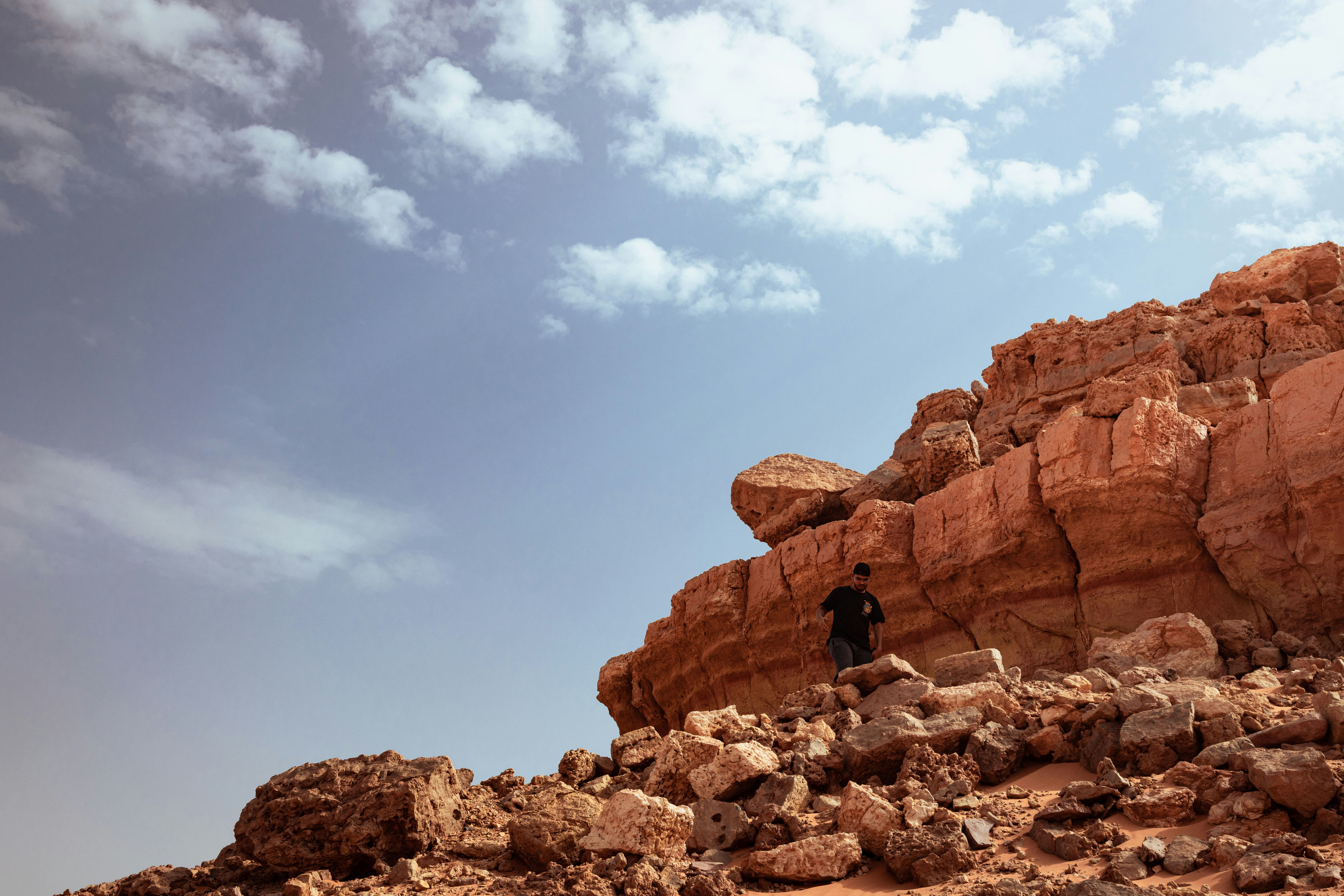 A person standing on a rock photo – Free Timokten Image on Unsplash