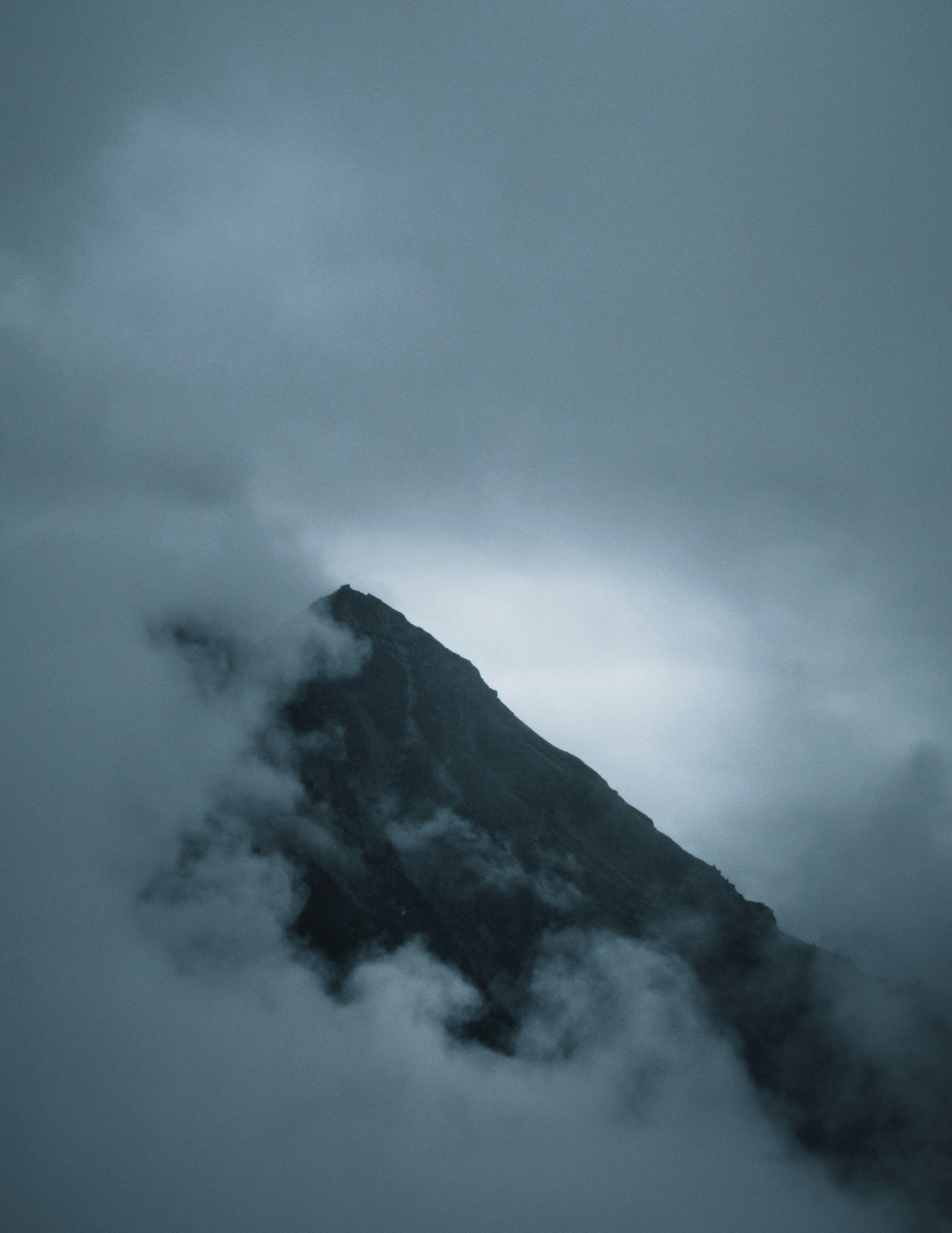 Veiled Summit in Mist