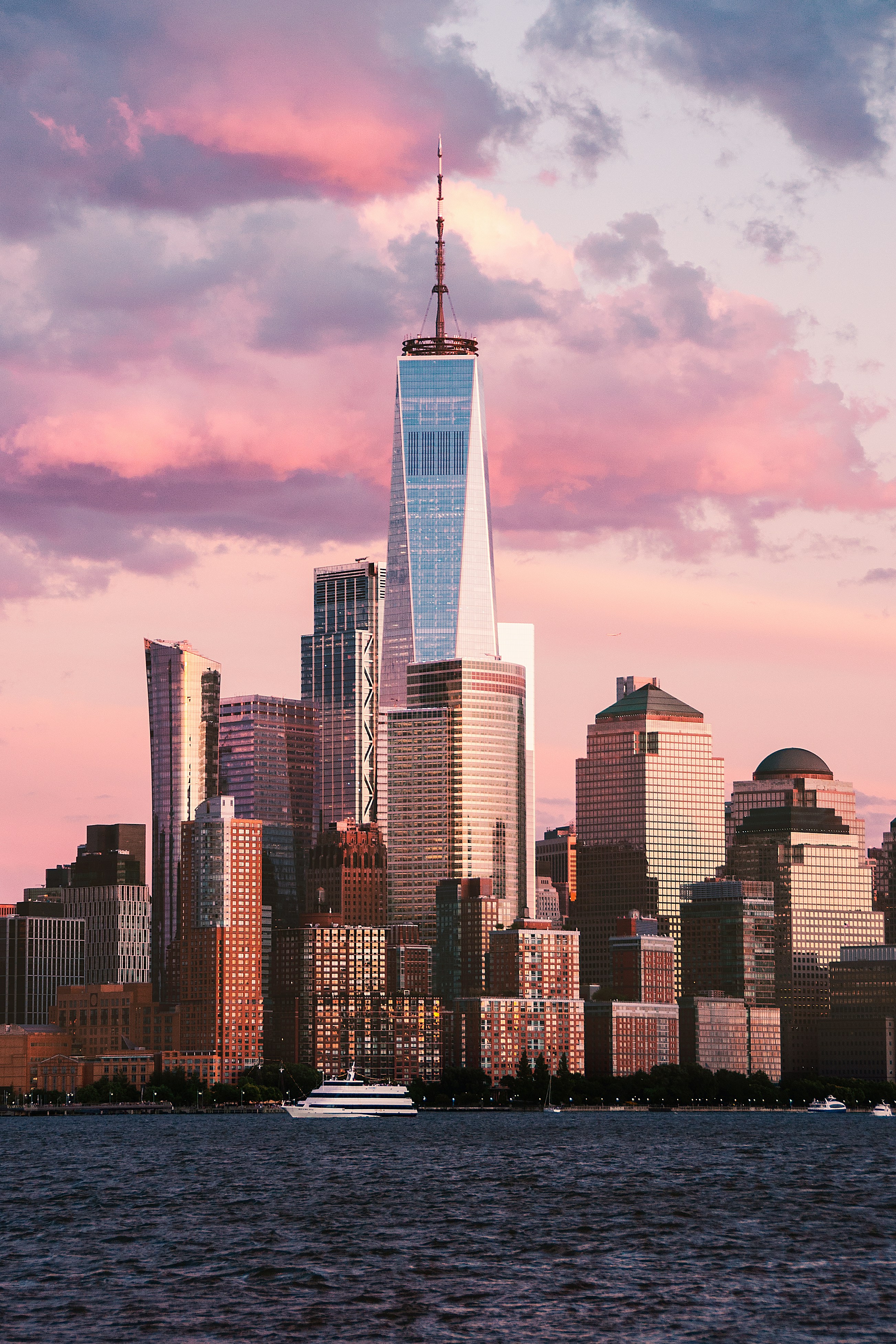 One World Trade Center skyline with a tall building photo – Free ...